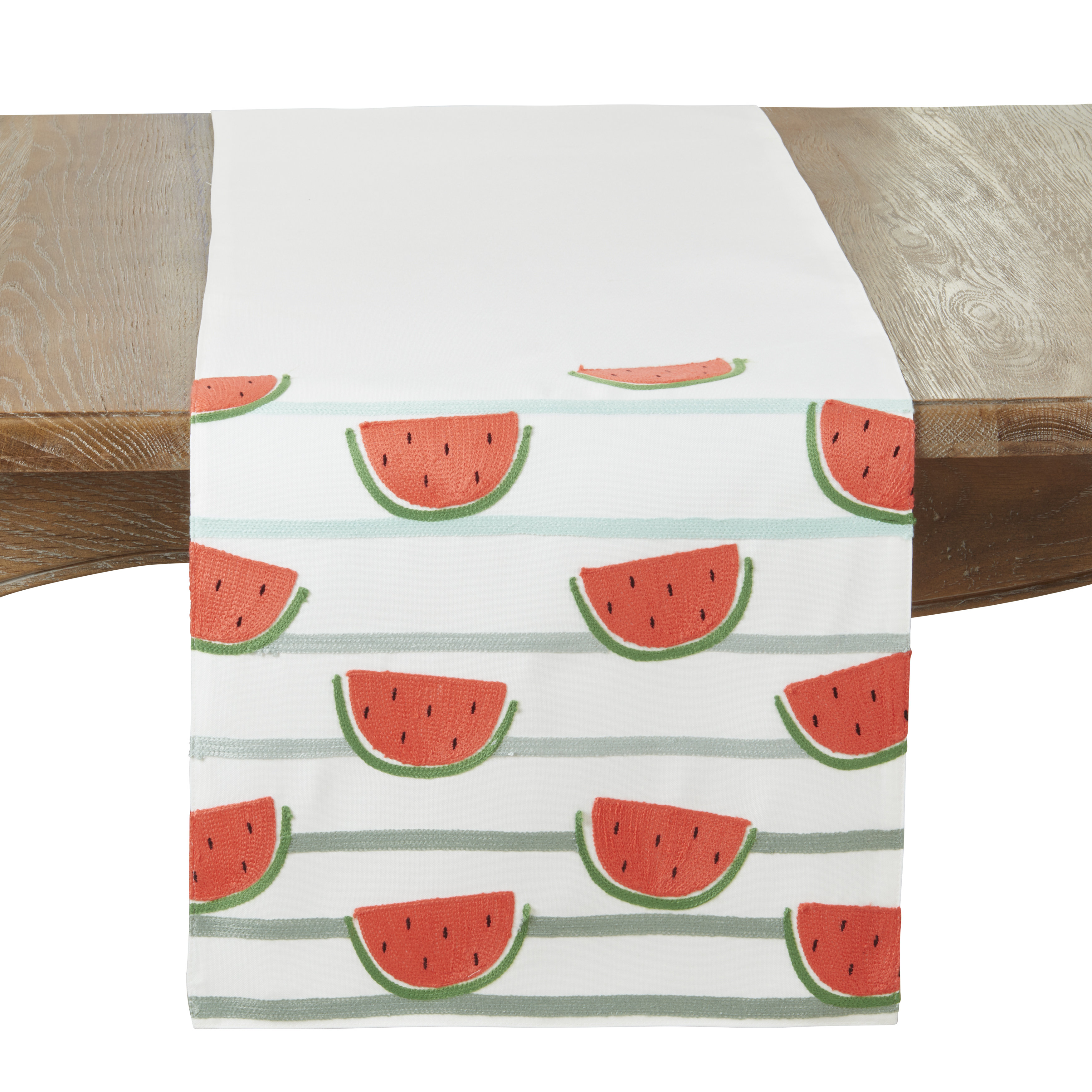 Saro Refreshing Watermelon Slice Table Runner | Wayfair
