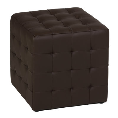Latitude Run® Phabian Leather Ottoman | Wayfair