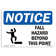 SignMission OSHA Notice - Fall Hazards Beyond This Point Sign With ...