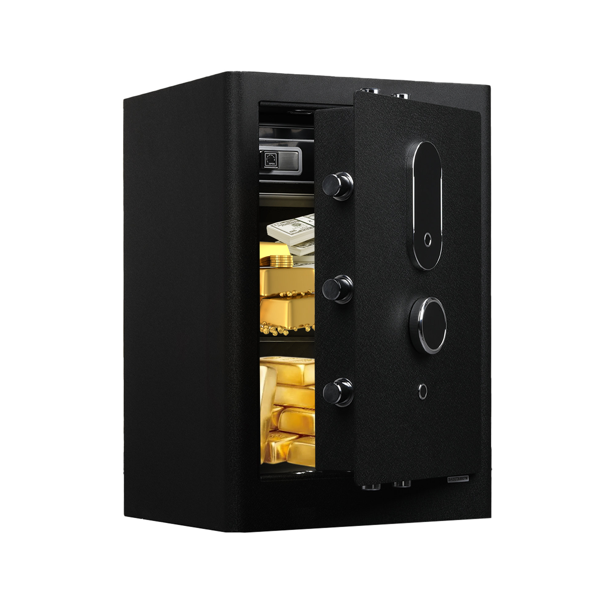 UNISOAR 3.38 Cu ft Home Office Safe Box Cabinet Security Biometric ...