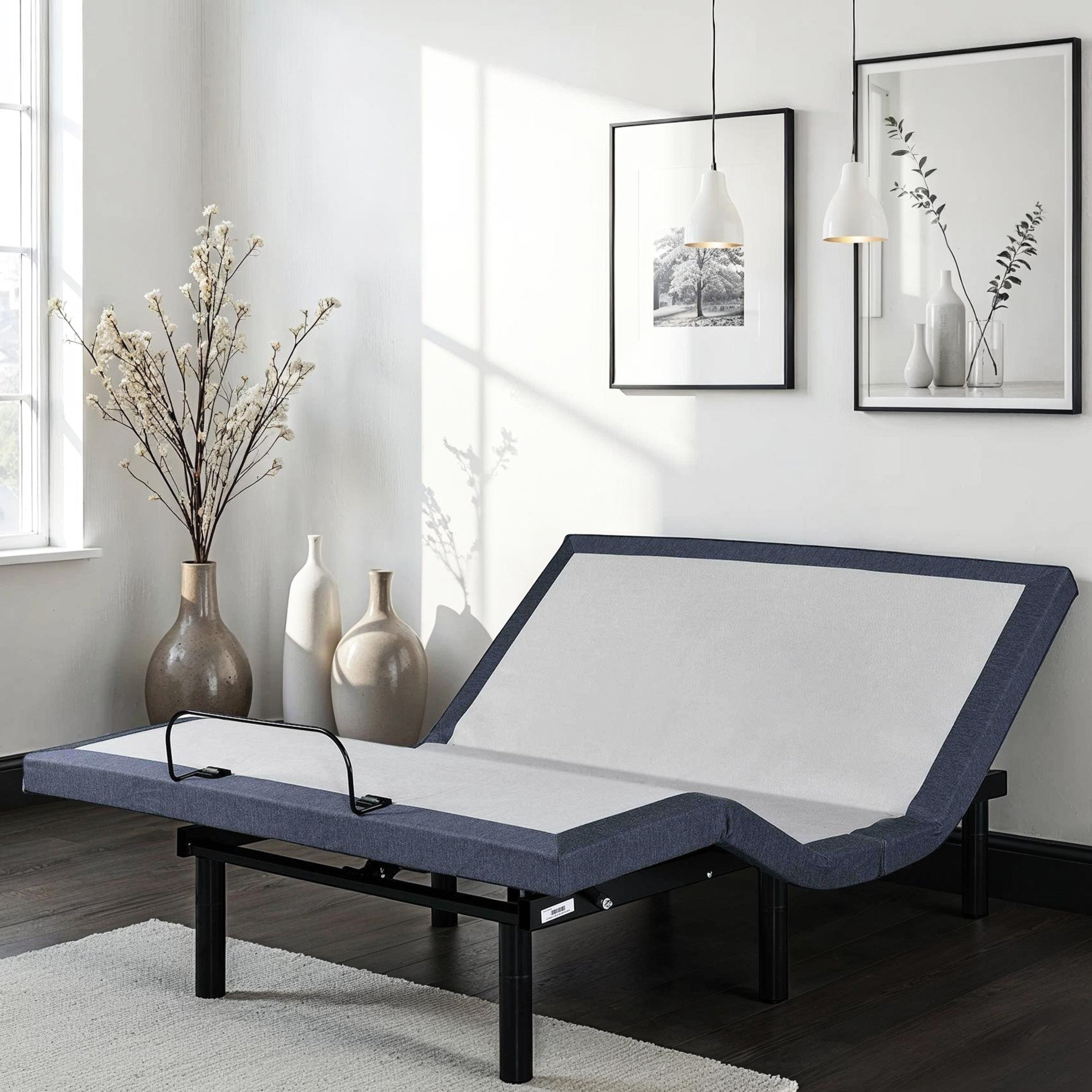 Alwyn Home Adjustable Twin Xl Bed Base Offering Head & Foot Position ...