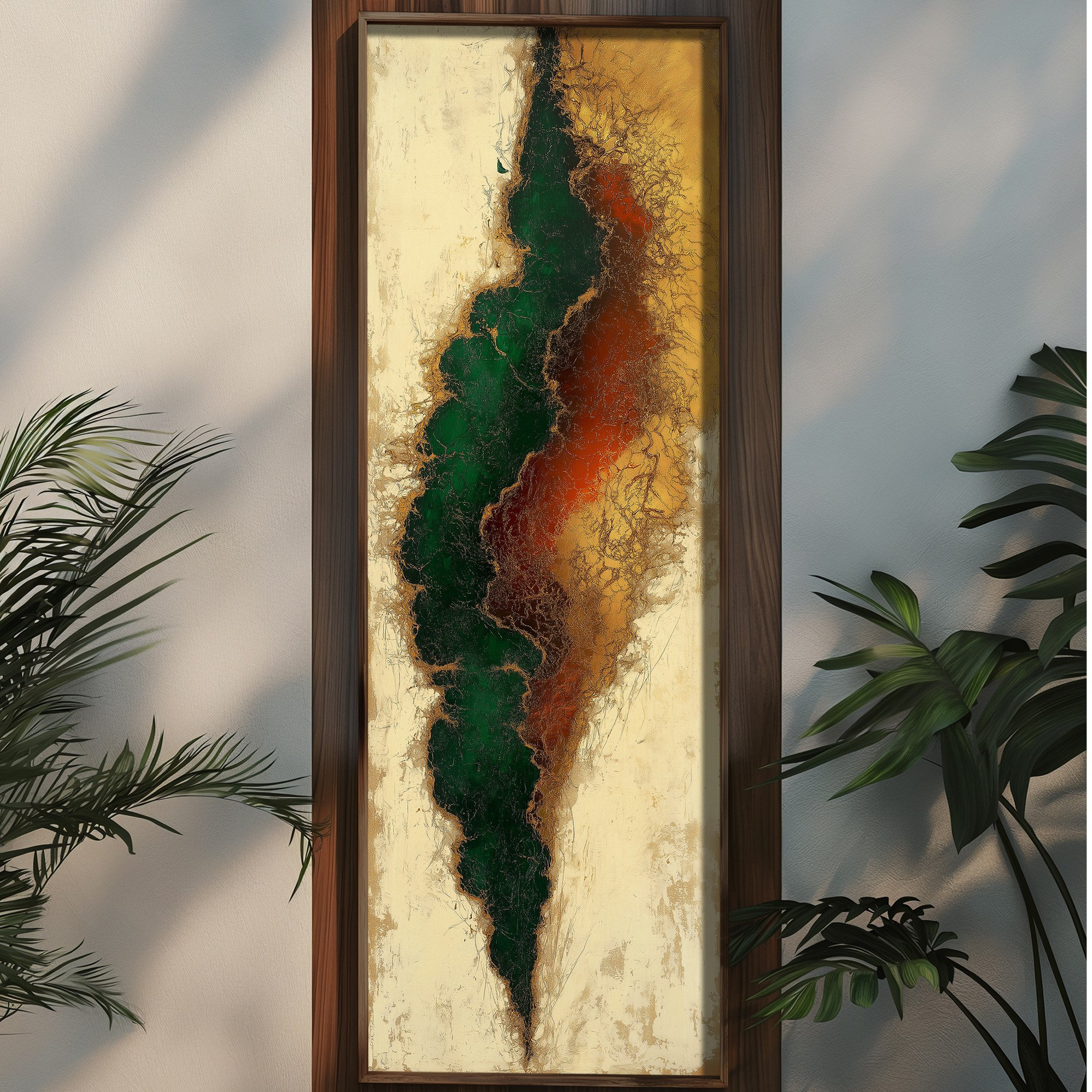 Lark Manor™ Elegant Decorative Framed MDF Painting, 15.7 x 47.2 x 0.1 ...
