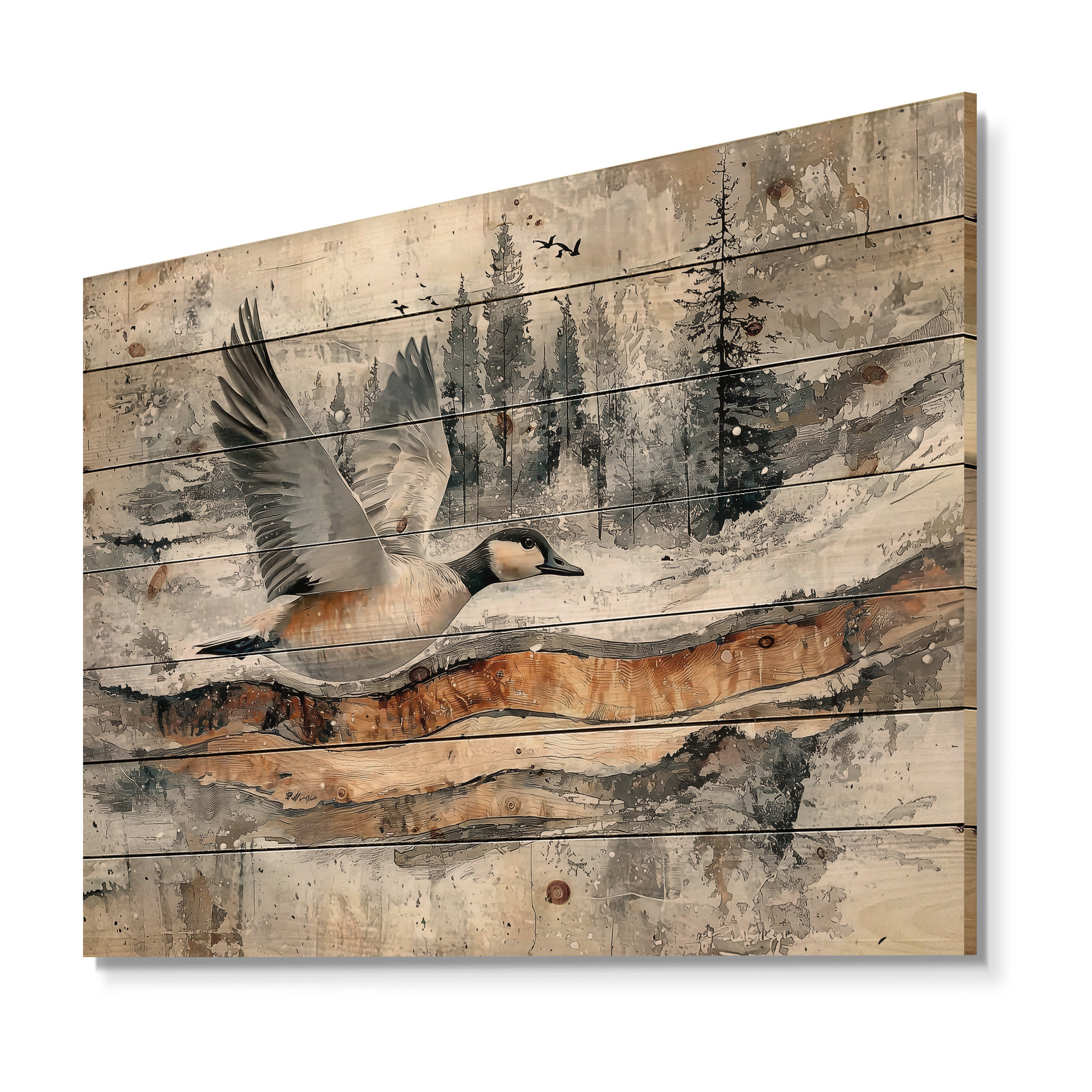 Ophelia & Co. Goose Animals Into A Winter Horizon II - Goose Animal ...