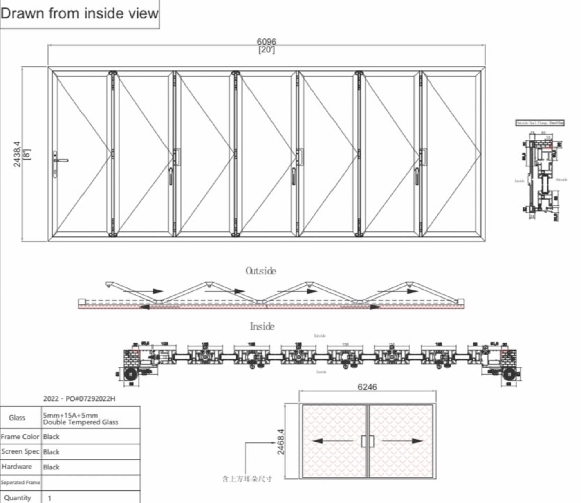 Avora Doors Aluminum Bi-Fold Patio Doors | Wayfair