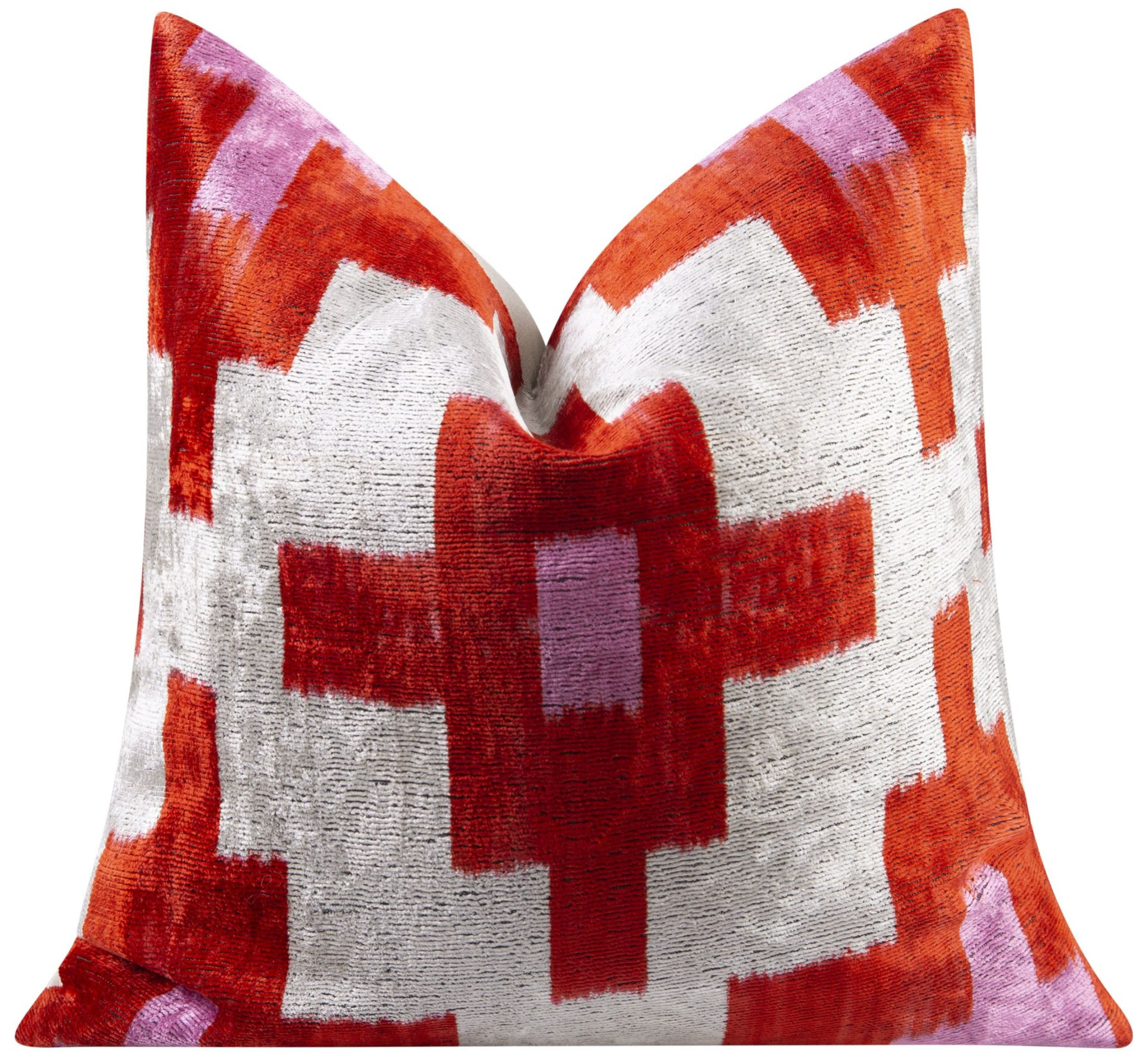 Canvello Handmade Velvet Throw Pillow - 16X16 Inches, Naturally ...