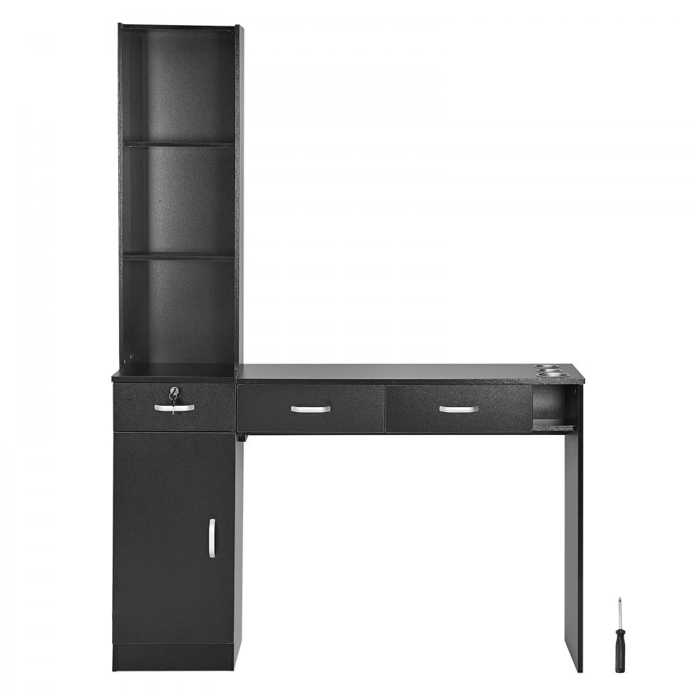 Wrought Studio Salon Workstation, Wall-Mounted Unit for Hair ...