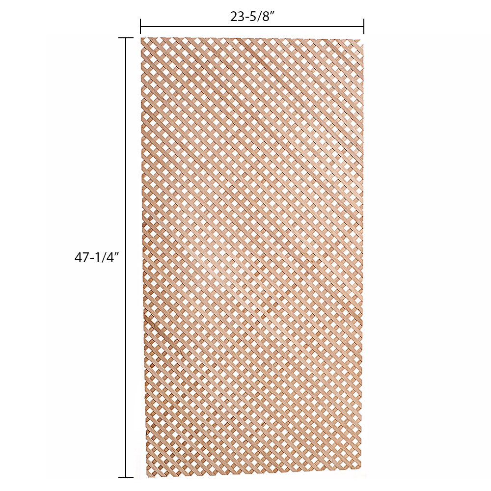 Bay Isle Home™ 23-5/8 in x 47-1/4 in x 1/8 in Unfinished Diagonal Solid ...