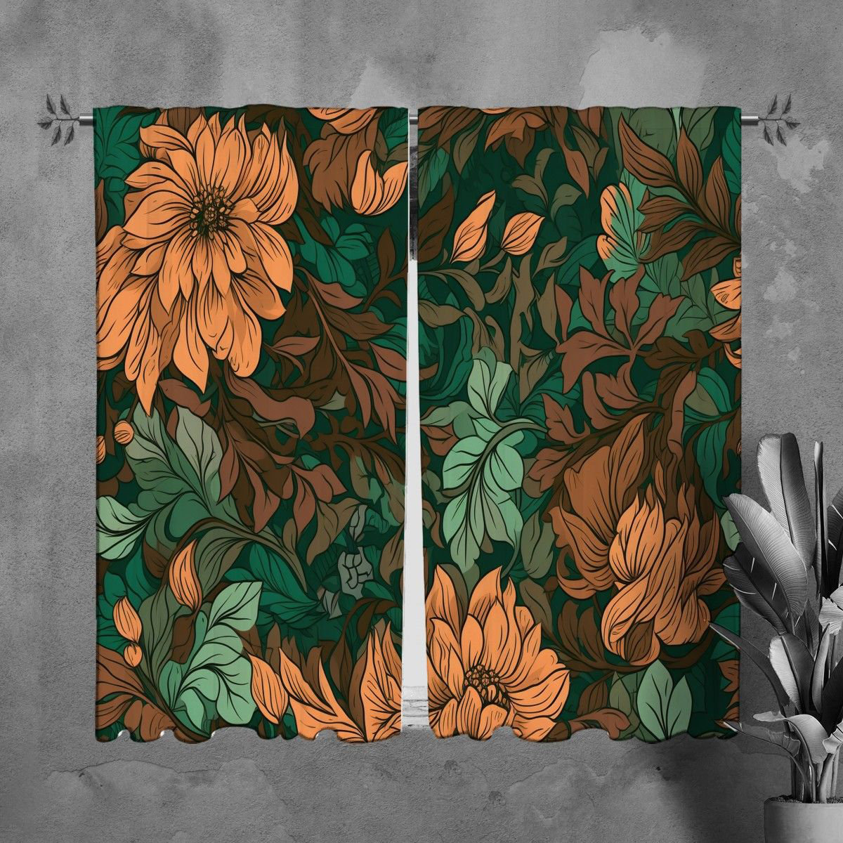 East Urban Home Michuel Polyester Room Darkening Curtain Pair | Wayfair