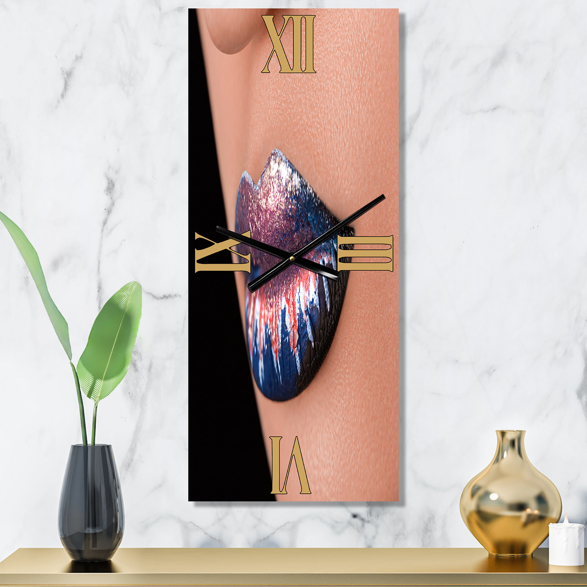 East Urban Home Creative and Fashion Make up on Woman Lips - Modern ...