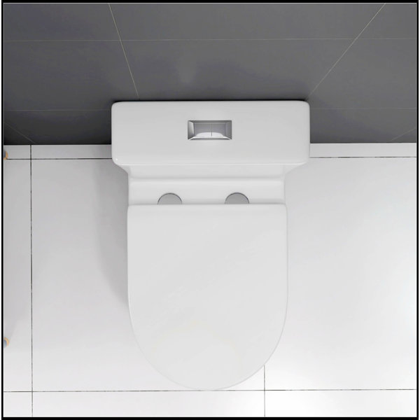 Delight Glass Small Compact One Piece Toilet Dual Flush - Wayfair Canada
