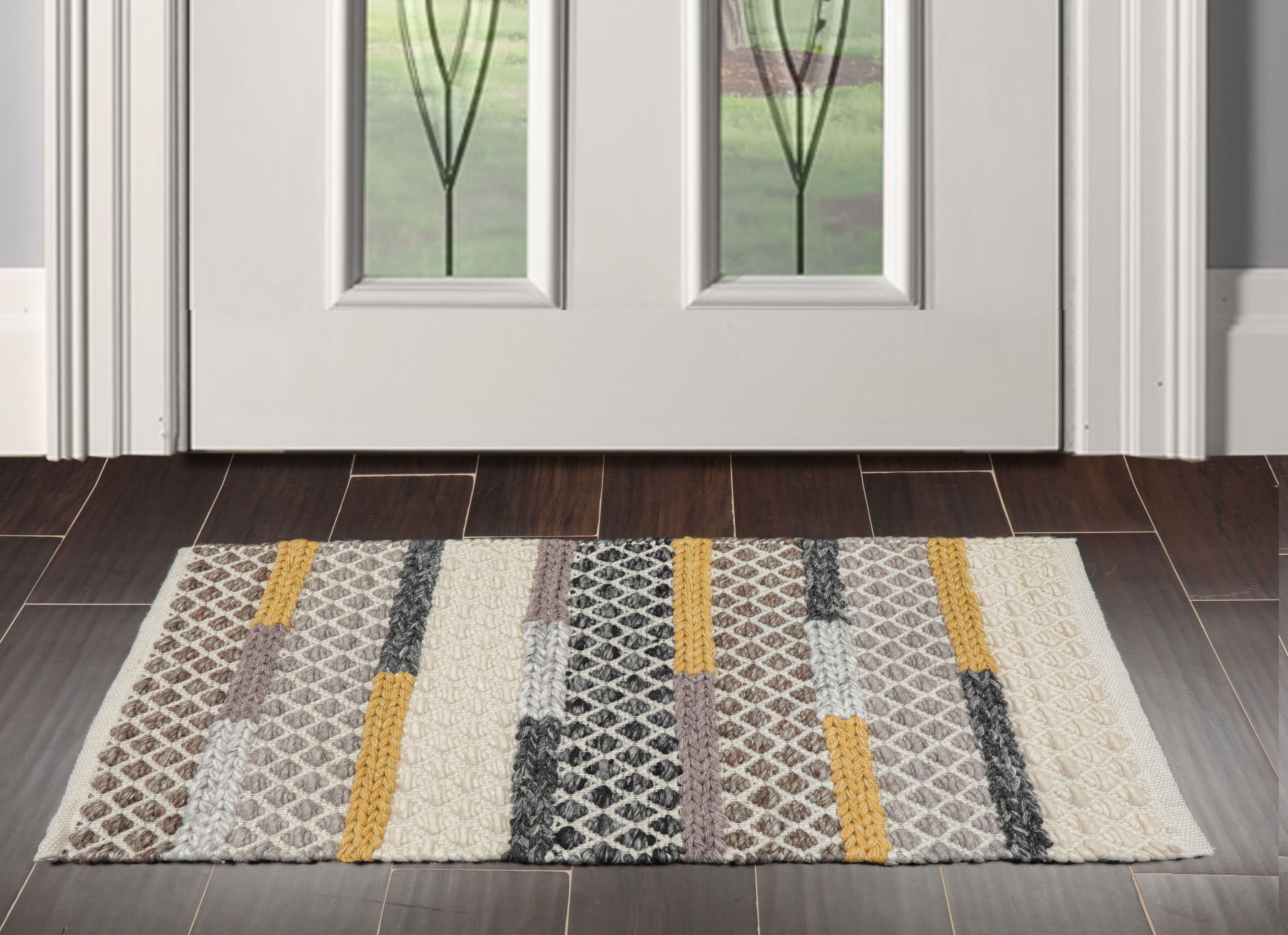Foundry Select 2''00"X3''00" Hand Made Polyester Easy To Clean Stain ...