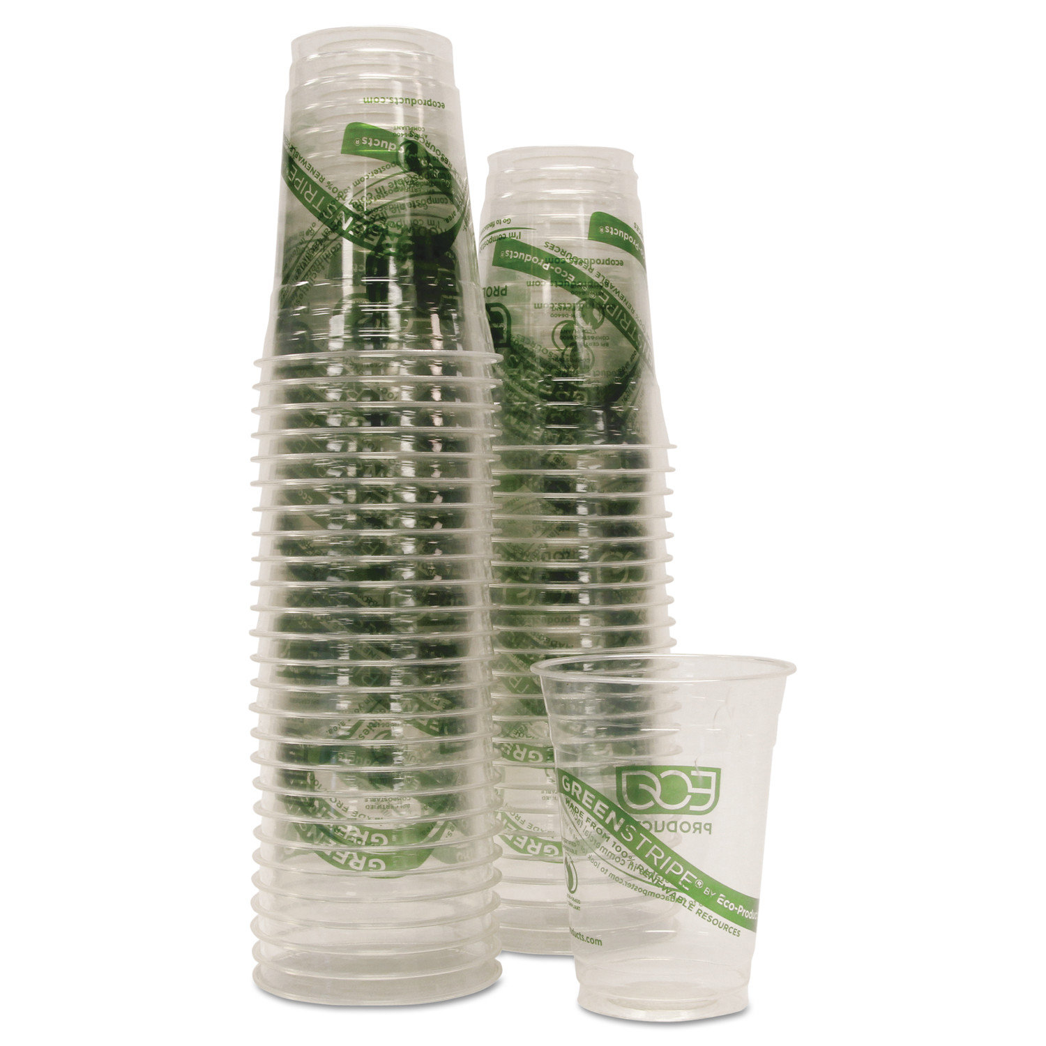 Eco-Products GreenStripe Renewable Resource Compostable Plastic ...
