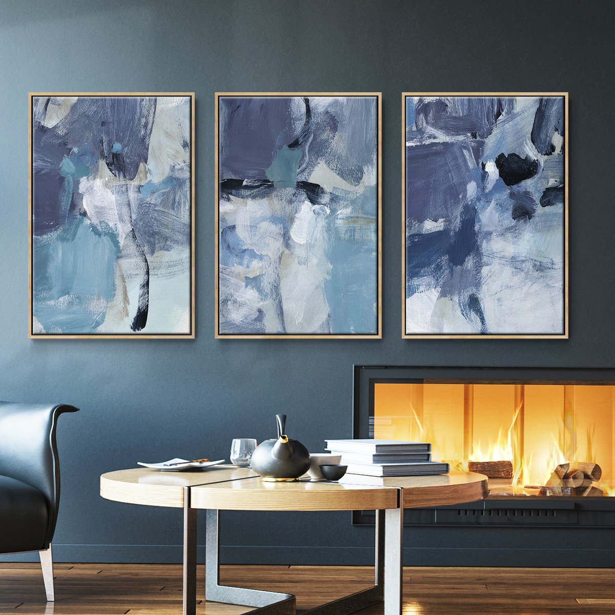 Wexford Home Paper Scene I - 3 Piece Print Set on Canvas | Wayfair