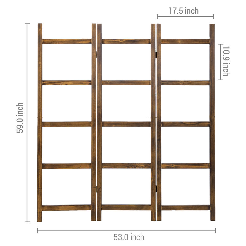 Millwood Pines Indoor Towel Ladder Rack, Room Divider Screen | Wayfair