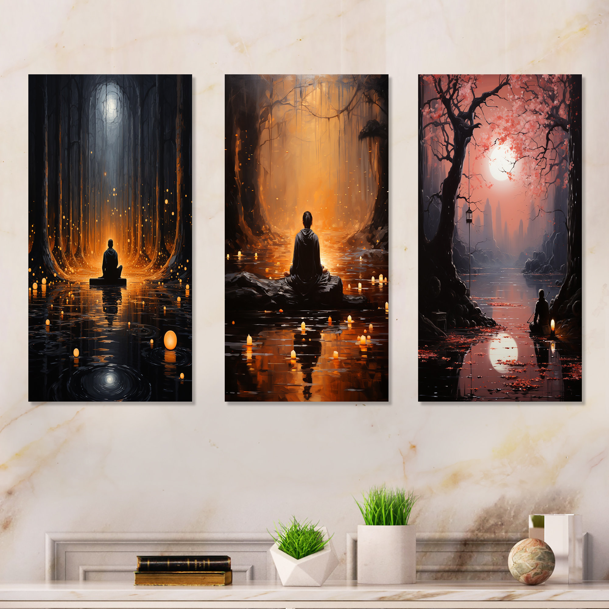 Red Barrel Studio® Divine Sanctuary In Meditation Pose I - Meditation ...