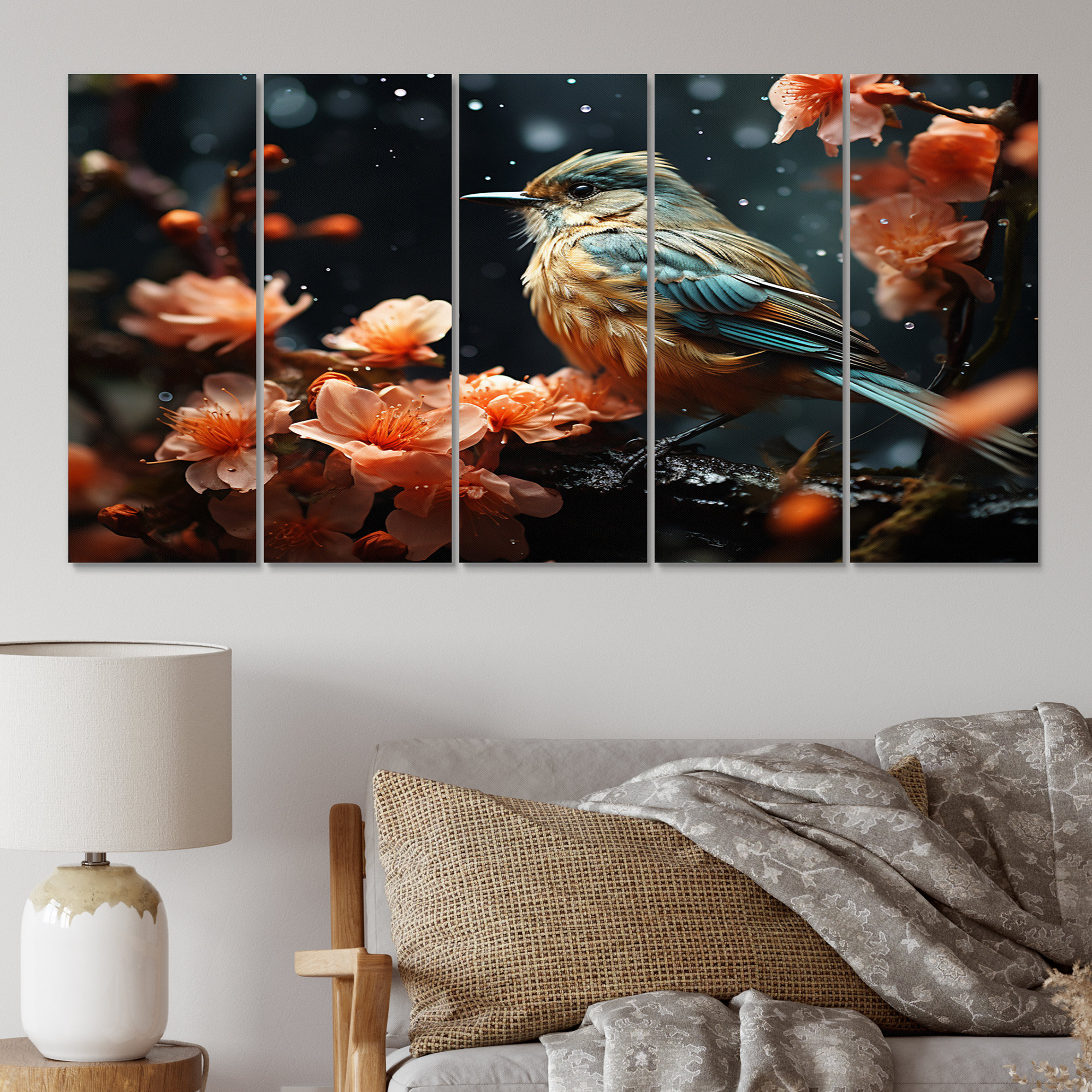 Latitude Run® Bluebird Serenade Nature Photography - Animals Bird Wall ...