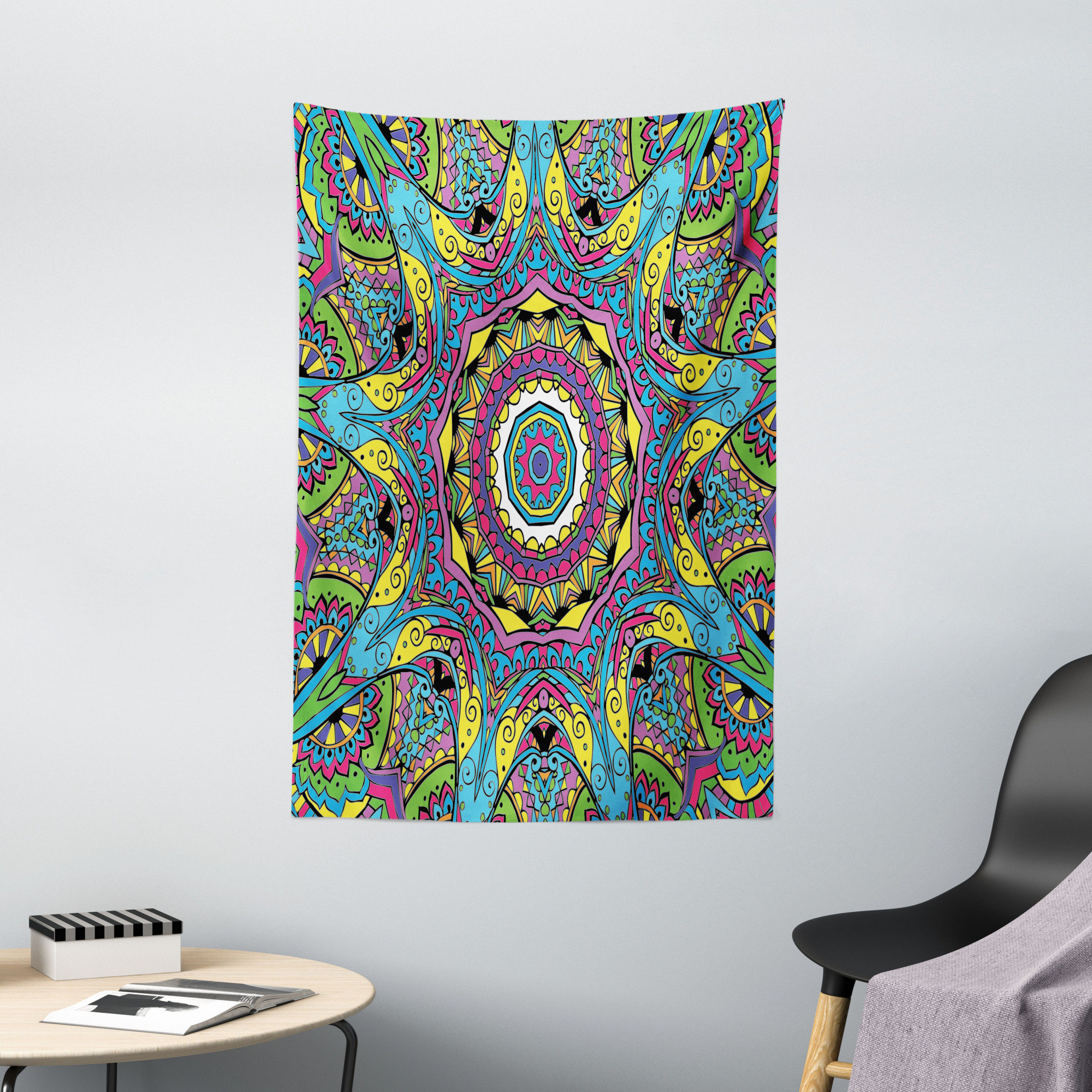 East Urban Home Polyester Psychedelic Tapestry | Wayfair