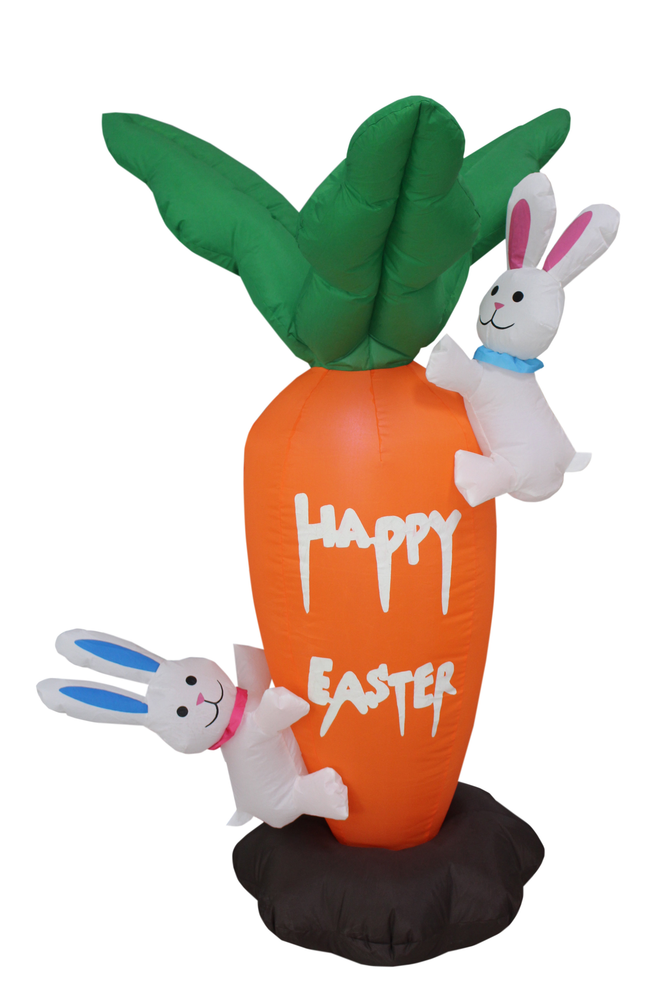 The Holiday Aisle® Easter Bunnies and Carrot Inflatable & Reviews | Wayfair