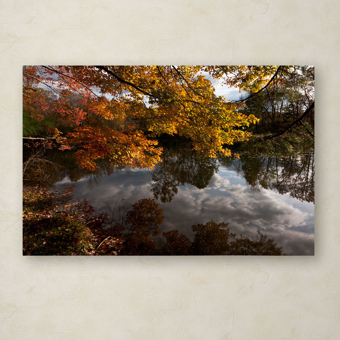 Trademark Fine Art 'Kendal Lake Autumn' Photographic Print on Wrapped ...