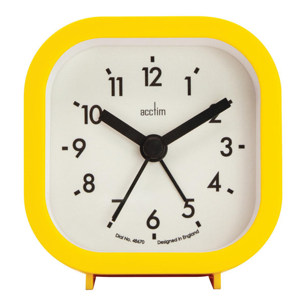Acctim Analog Quartz Alarm Tabletop Clock | Wayfair.co.uk