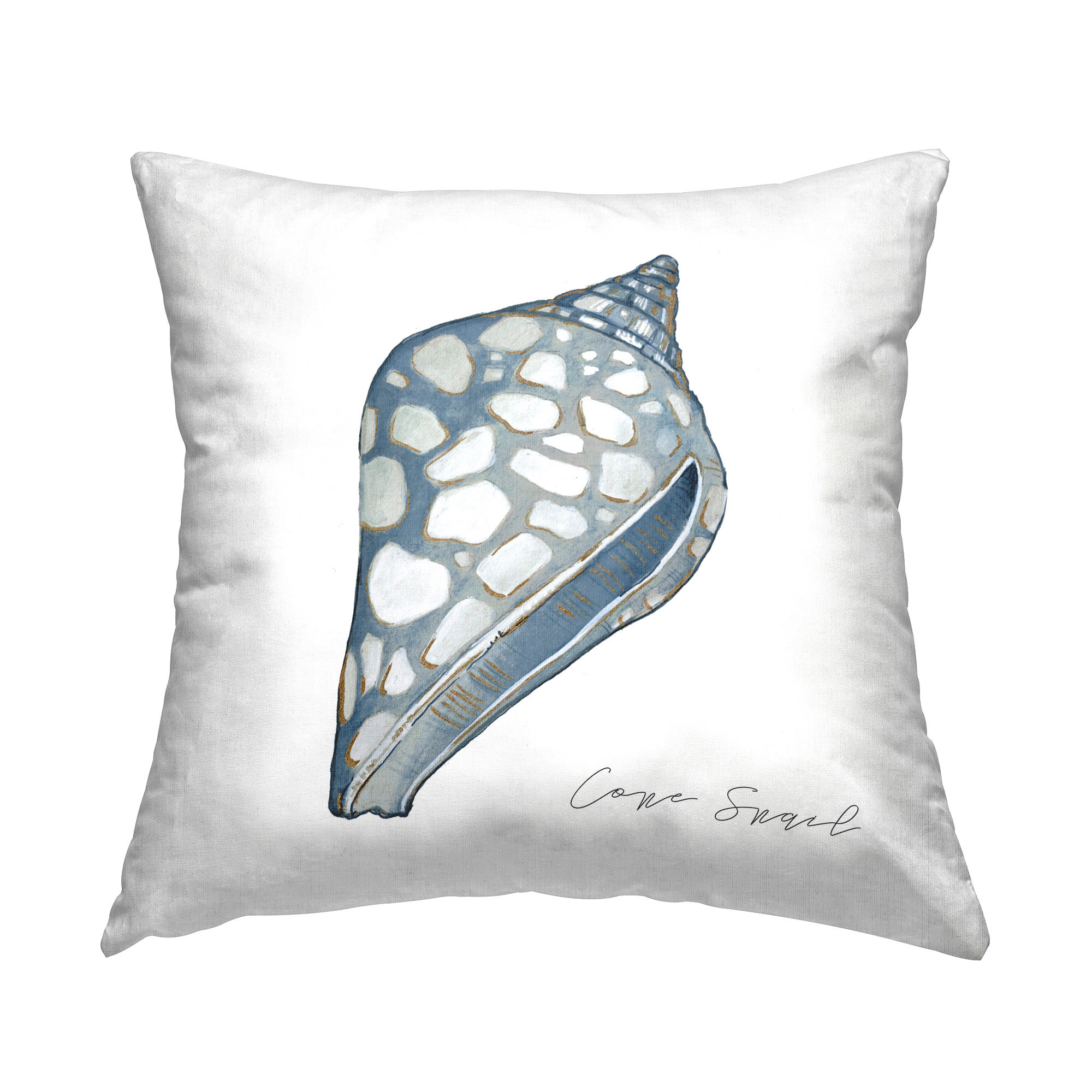 Stupell Industries Cone Snail Shell Decorative Printed Throw Pillow ...