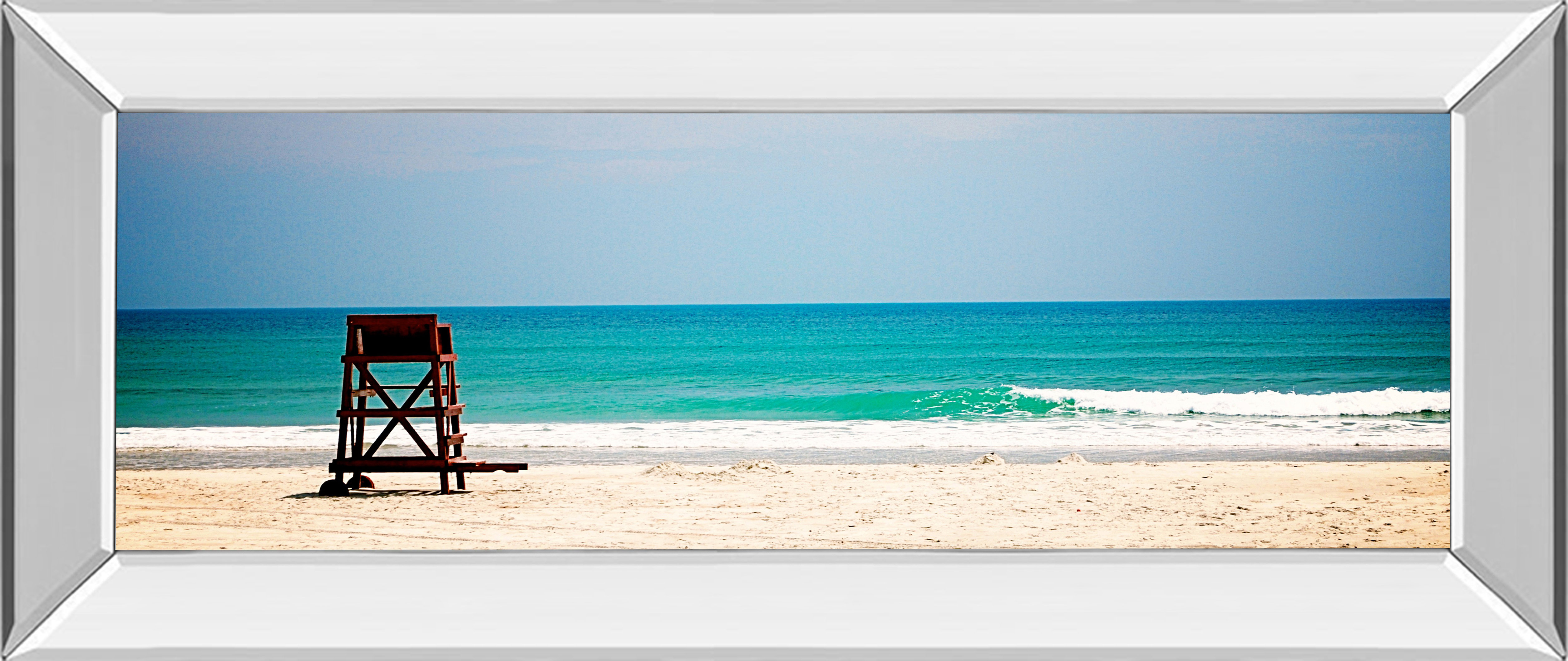 Rosecliff Heights Serene Shoreline Wall Art - 18" x 42" - Mirrored ...