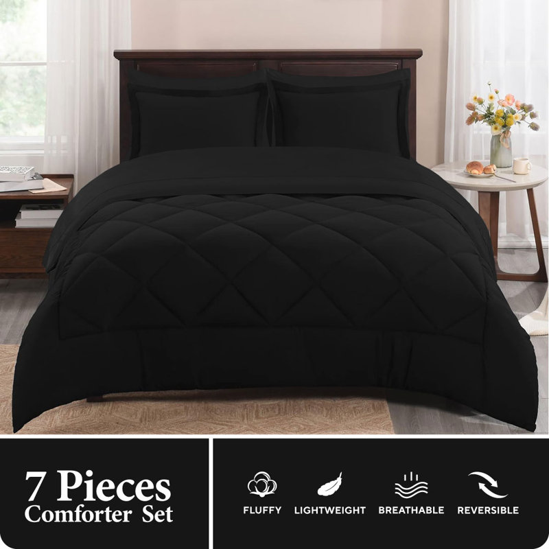 Enviohome Barnicoat Microfiber Reversible Comforter Set & Reviews | Wayfair