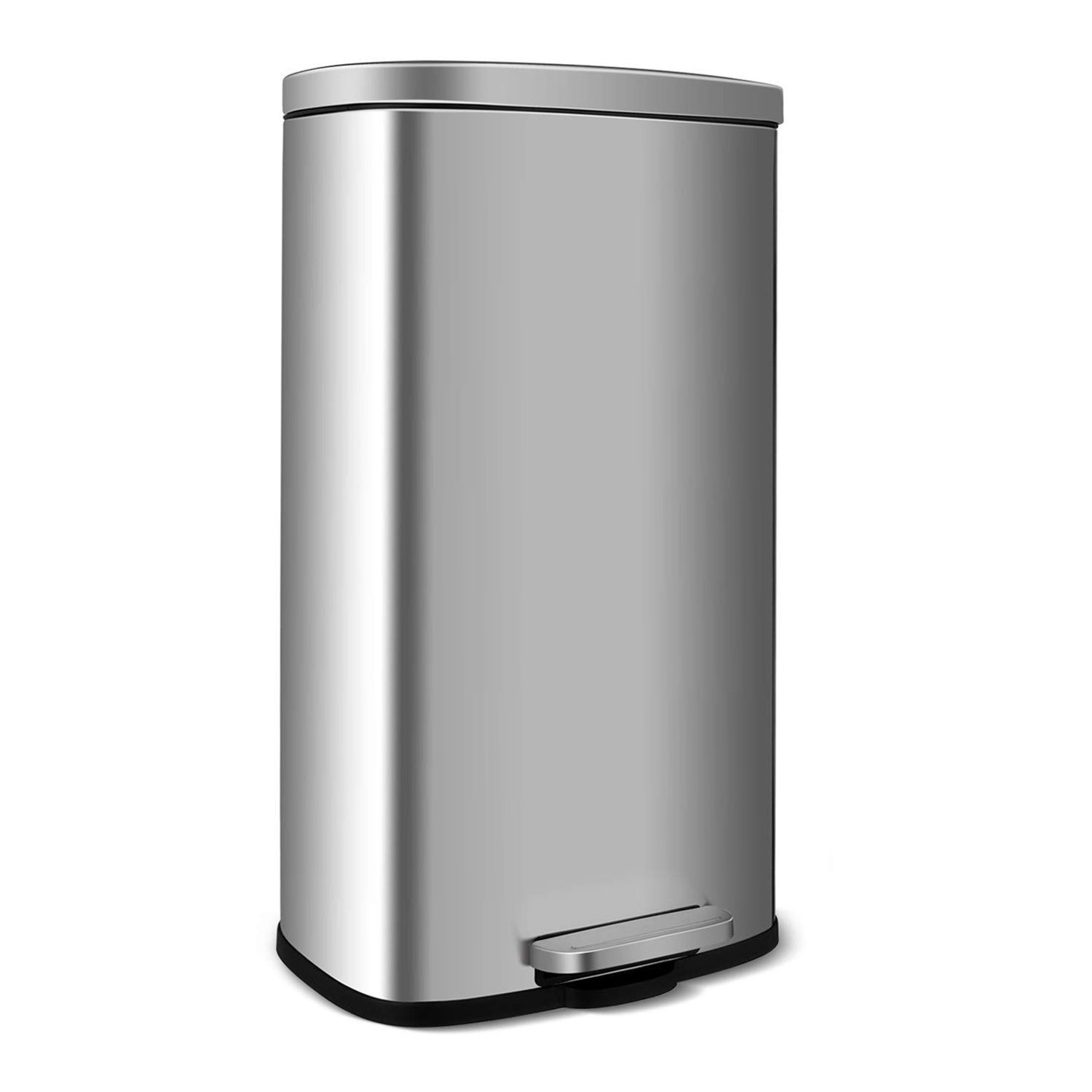 17 Stories Sadell Stainless Steel Step On Rubbish Bin - 8L | Wayfair.co.uk