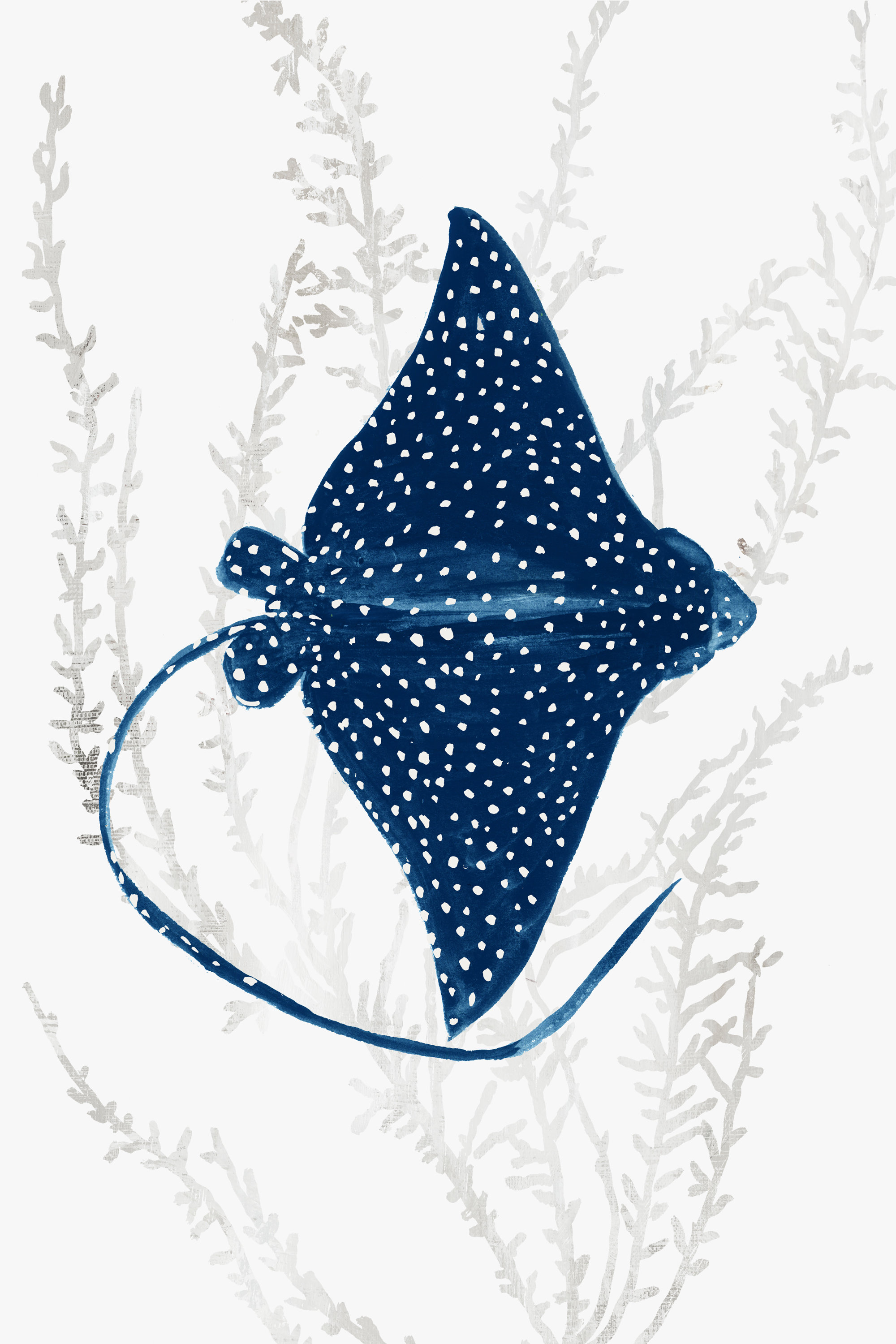Highland Dunes Blue Stingray I by Aimee Wilson - Wrapped Canvas Print ...