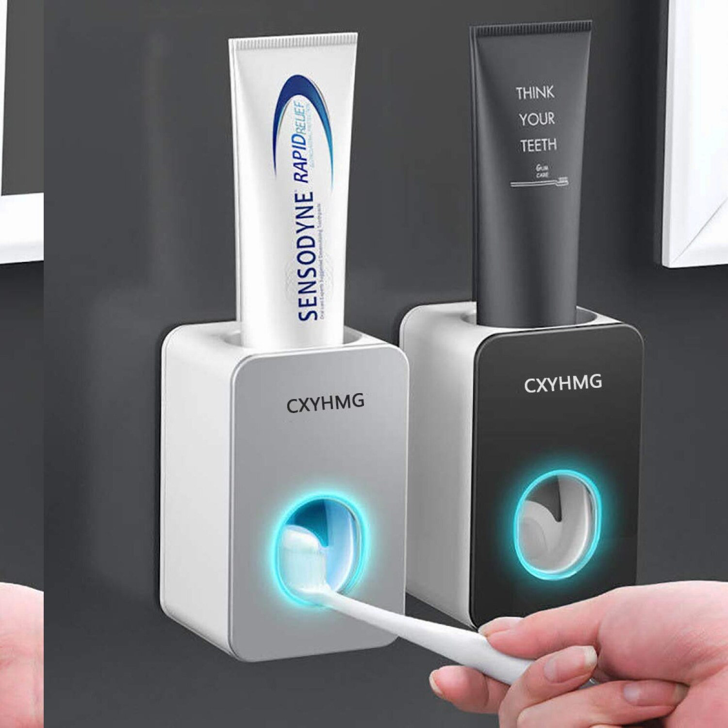 Symple Stuff AutoSqueeze Duo: Hands-Free Toothpaste Dispenser for Kids ...