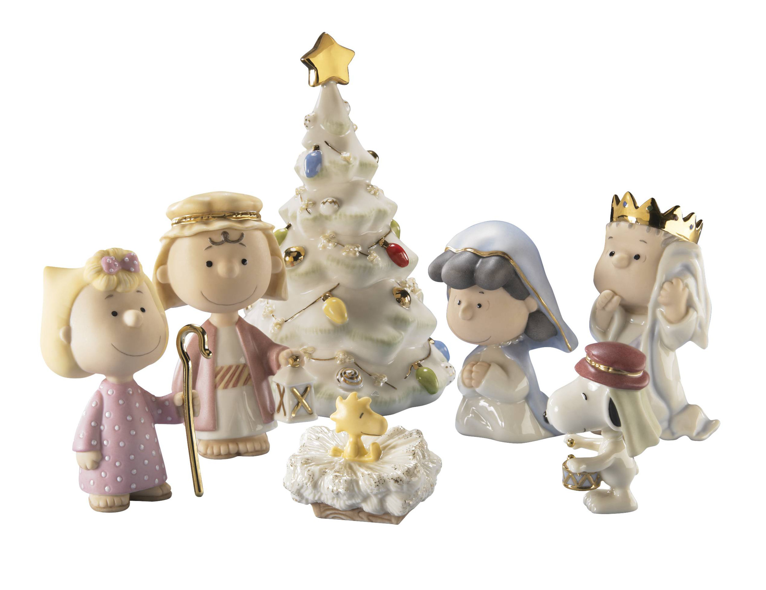 Lenox Peanuts the Christmas Pageant Figurine Set by Lenox & Reviews ...