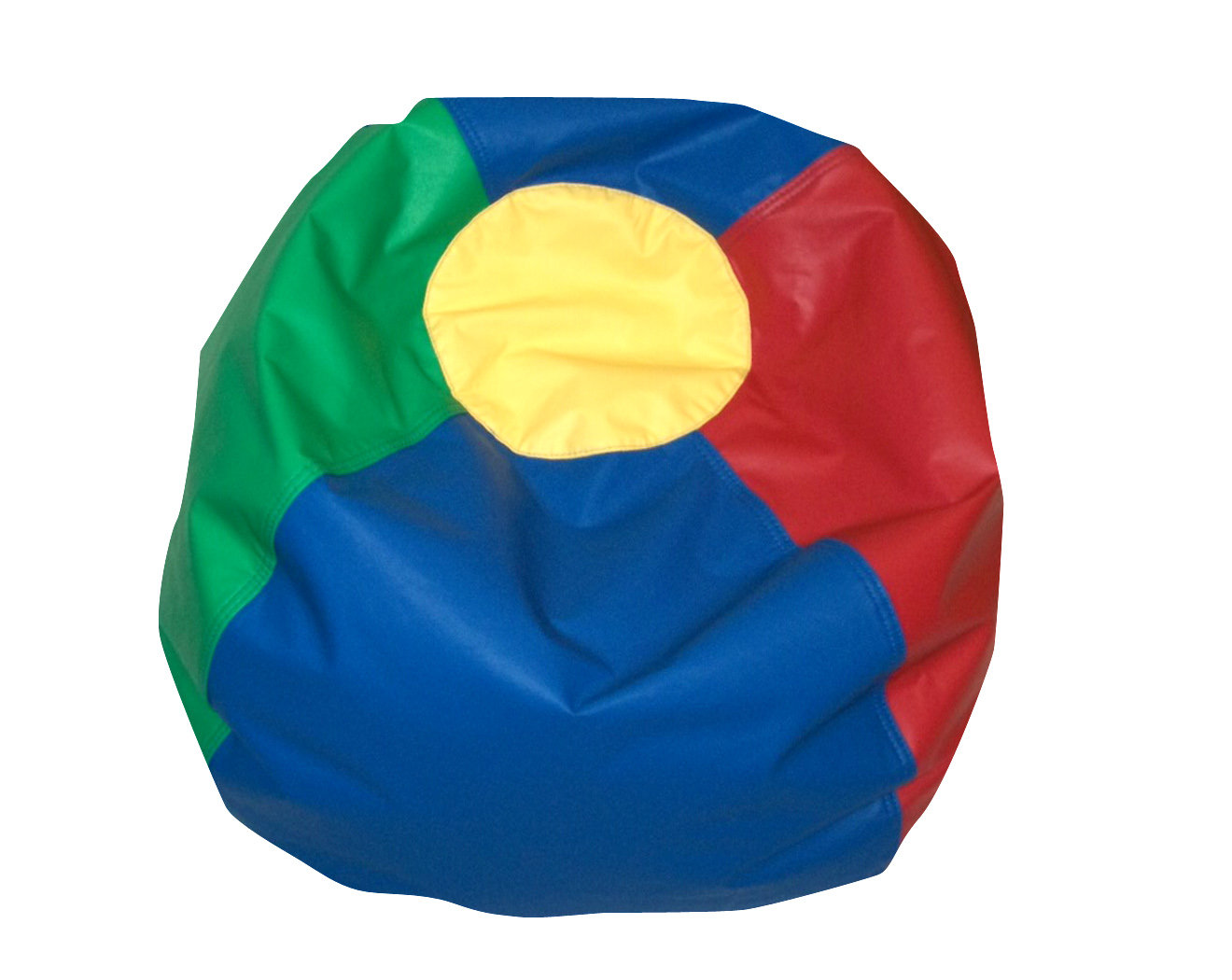Children's Factory 35" Round Bean Bag - Rainbow Colors | Wayfair