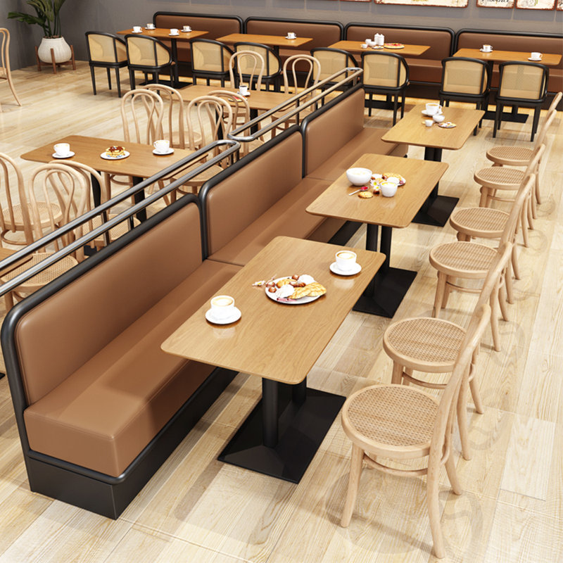 Canadian Linen Restaurant Cafe Milk Tea Shop Bakery Bar Bench Faux ...