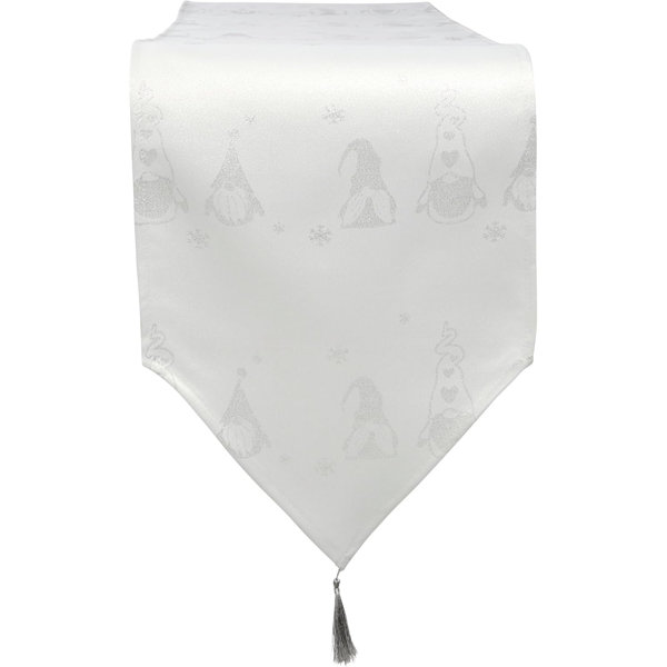 The Seasonal Aisle Christmas Metallic Gonk Tasselled Table Runner ...