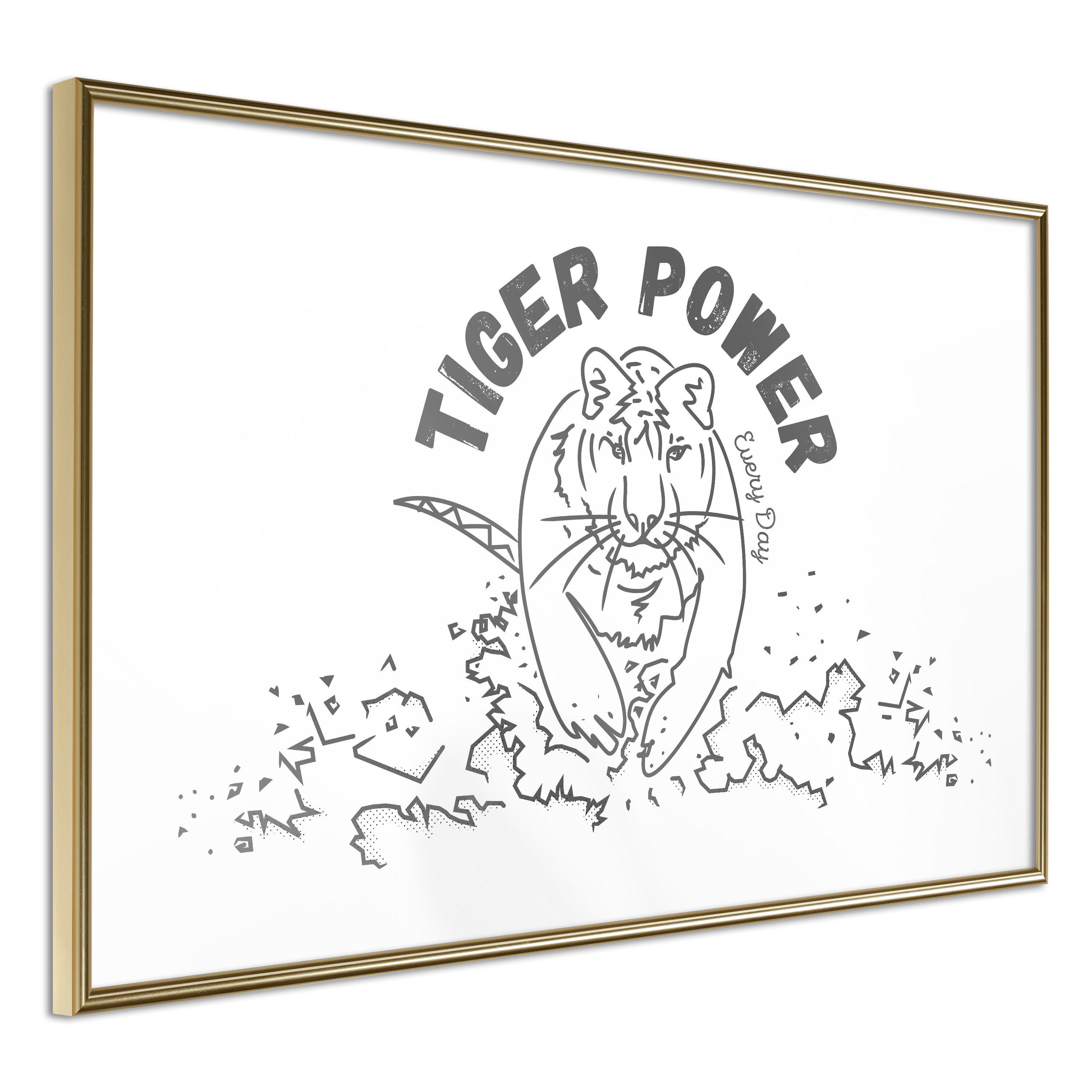 East Urban Home Inner Tiger - Picture Frame Painting | Wayfair
