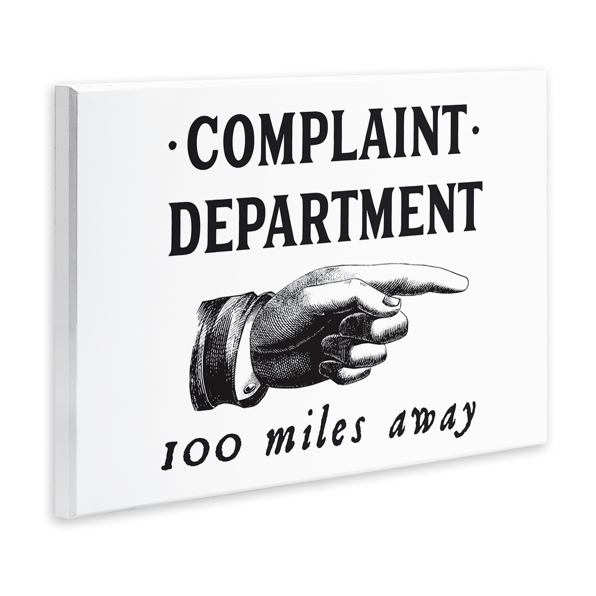 Ophelia & Co. Complaint Department Pointing Wall Plaque Art by Lettered ...