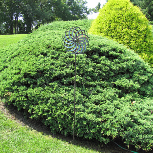 Winston Porter Sawyer Double Pinwheel Kinetic Lawn Garden Rotator ...