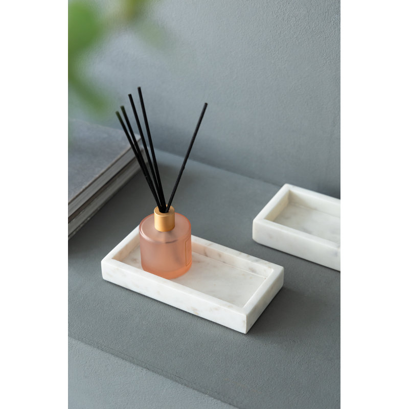 Wade Logan® Bredy Marble Ottoman Tray & Reviews | Wayfair