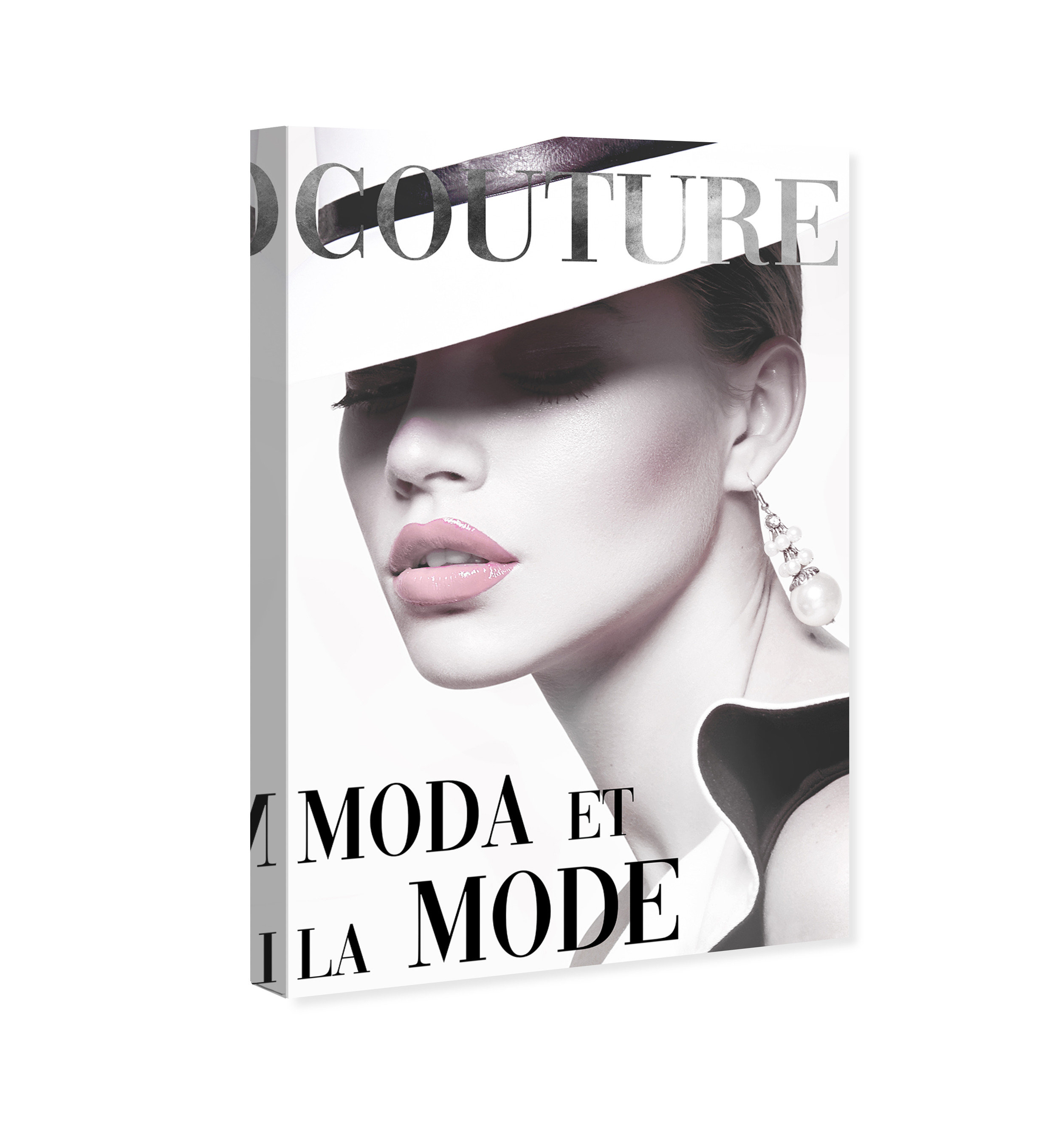 Mercer41 Fashion and Glam Cover Model Couture III Modern Black Canvas ...