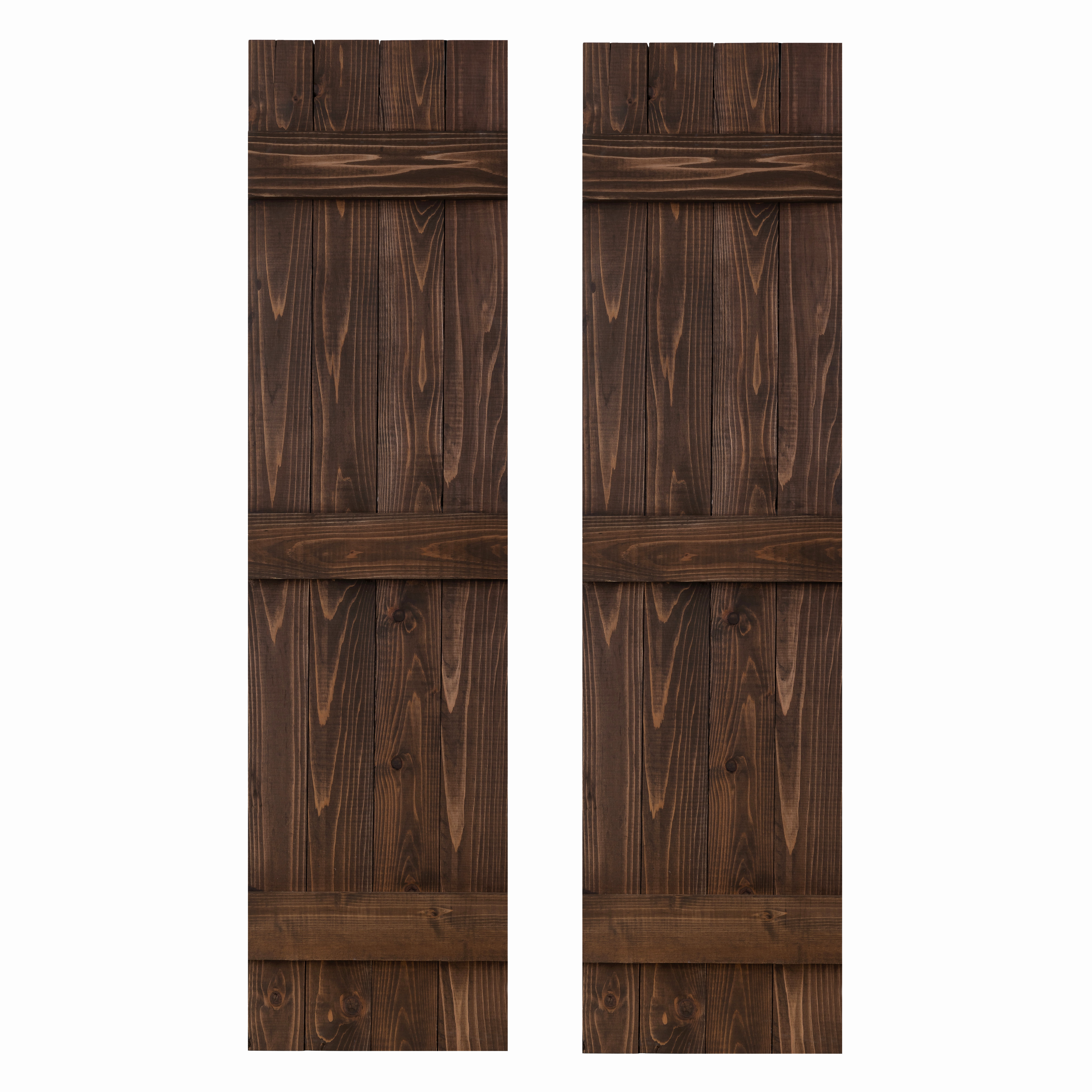 Dogberry Collections Traditional Board and Batten Exterior Shutters ...