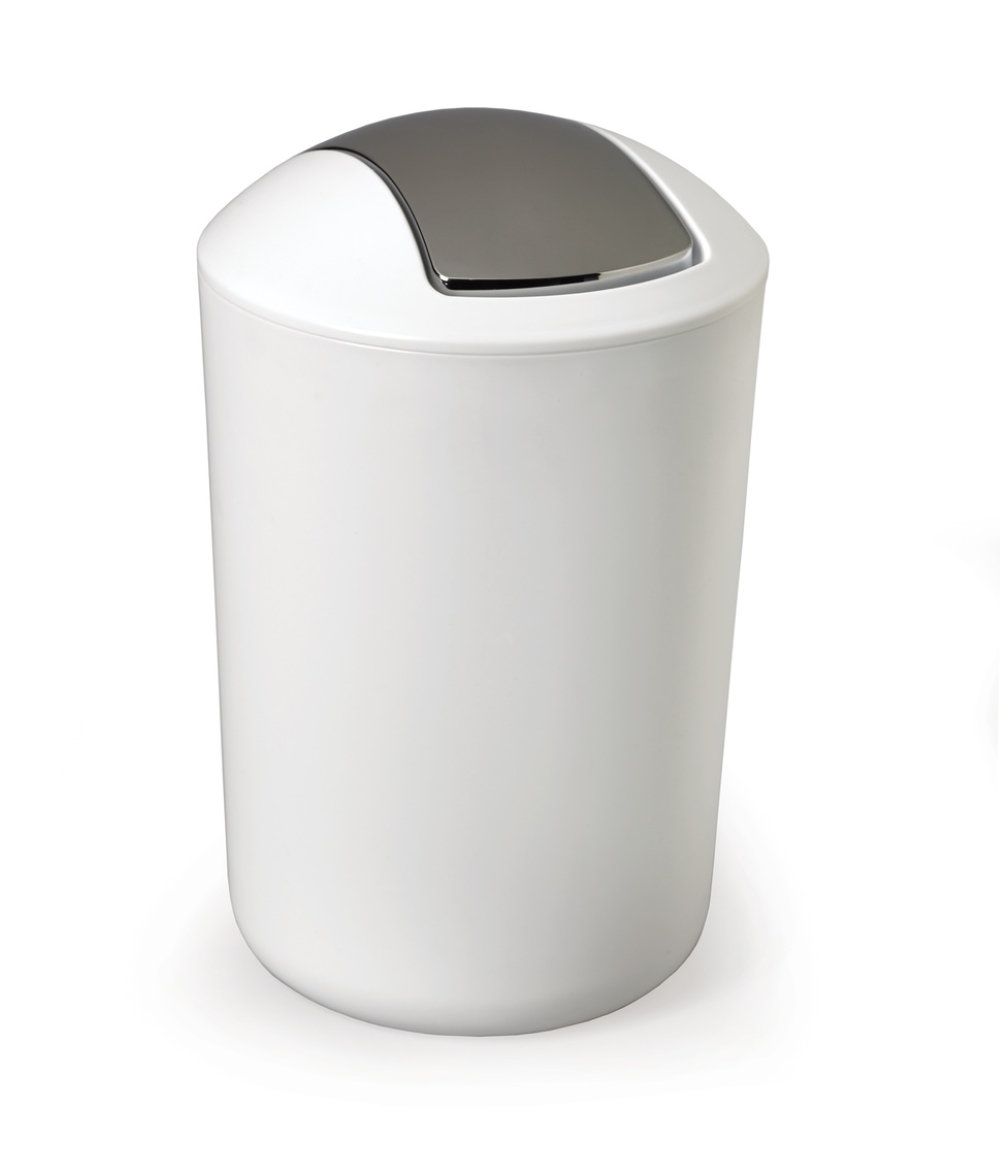 Moda At Home FLIP Plastic Swing Top Waste Basket - 1.59 Gallons | Wayfair