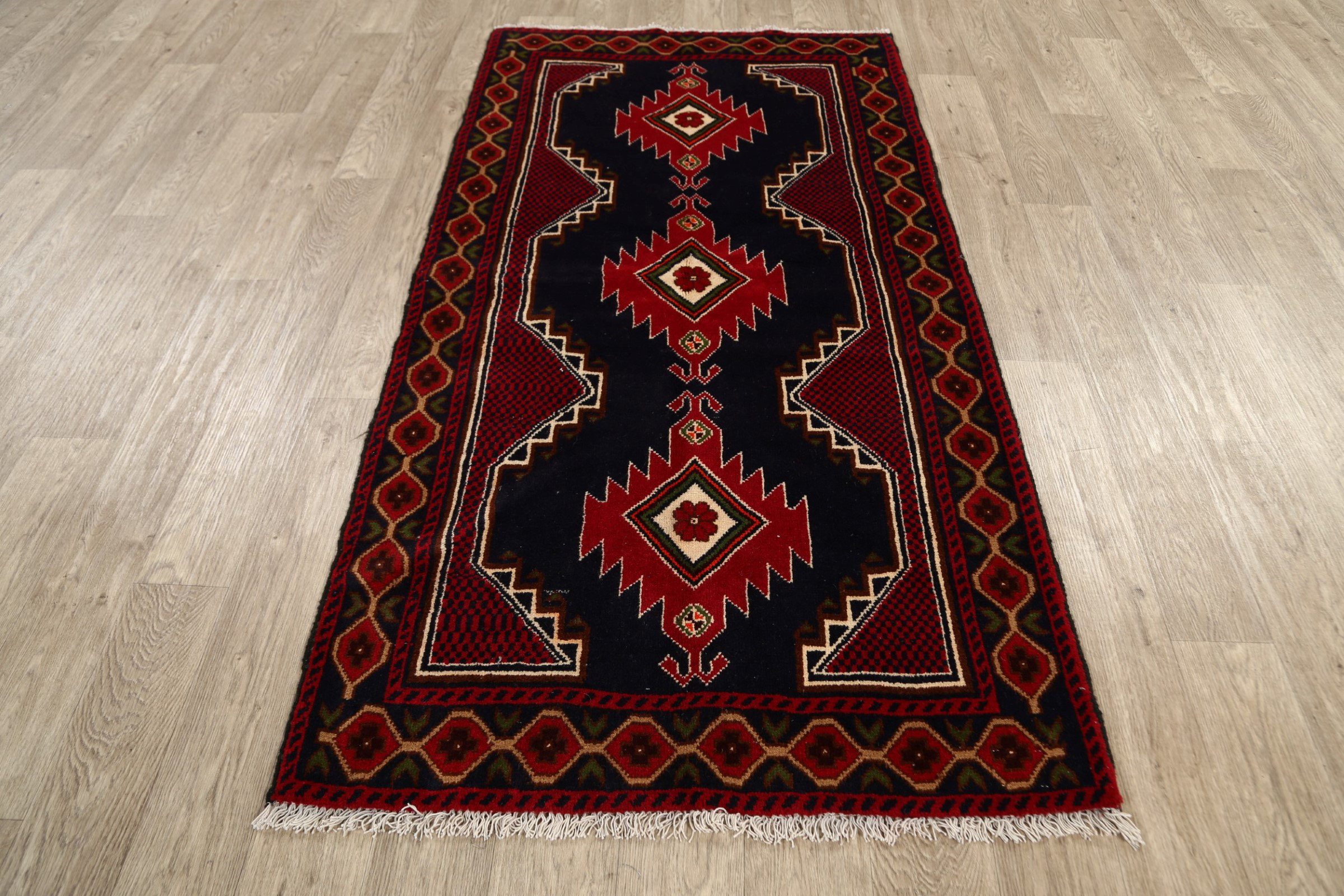 Bungalow Rose Tribal Geometric Traditional Area Rug 3x6 | Wayfair