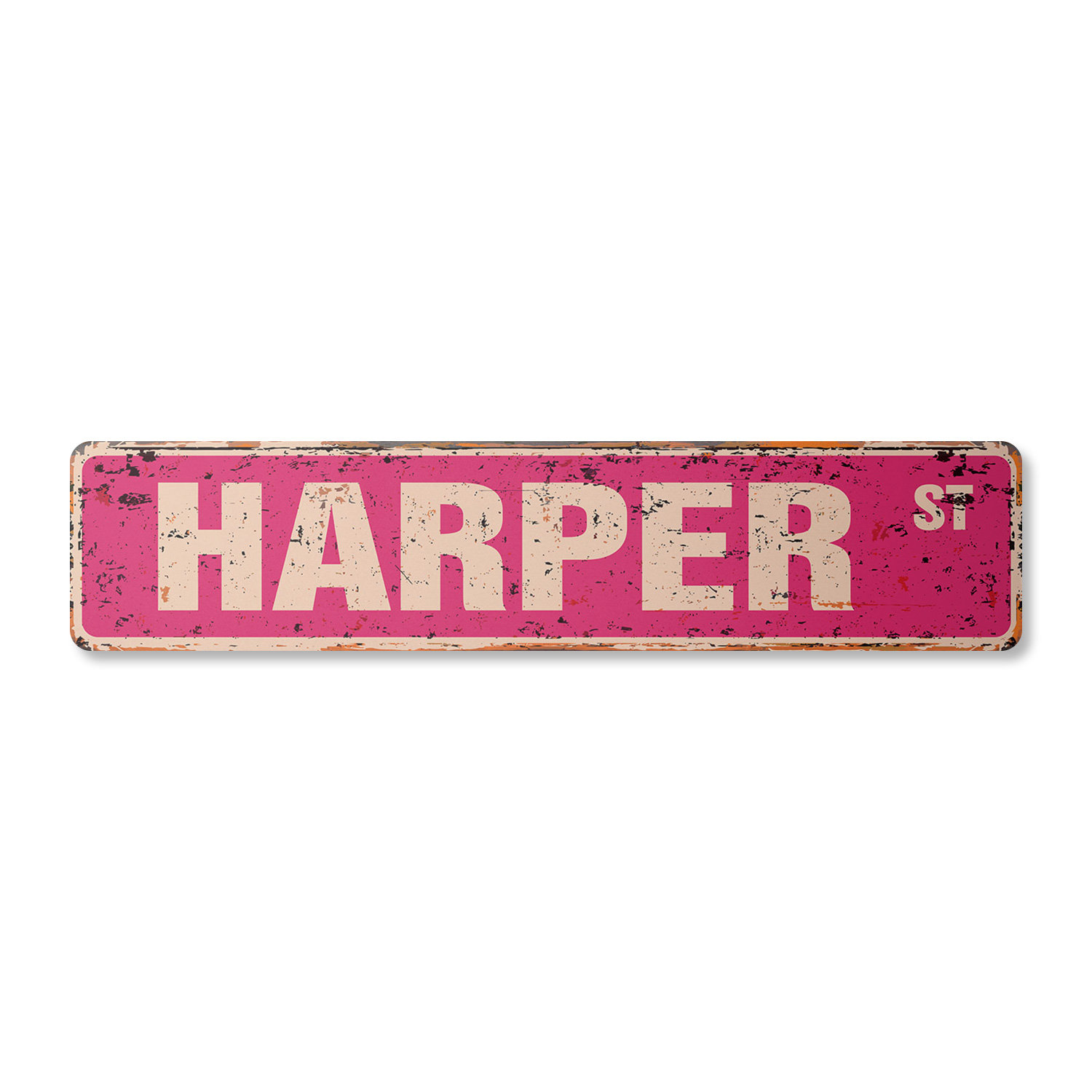 SignMission Harper Street Sign Aluminum 6" X 24" - Wayfair Canada