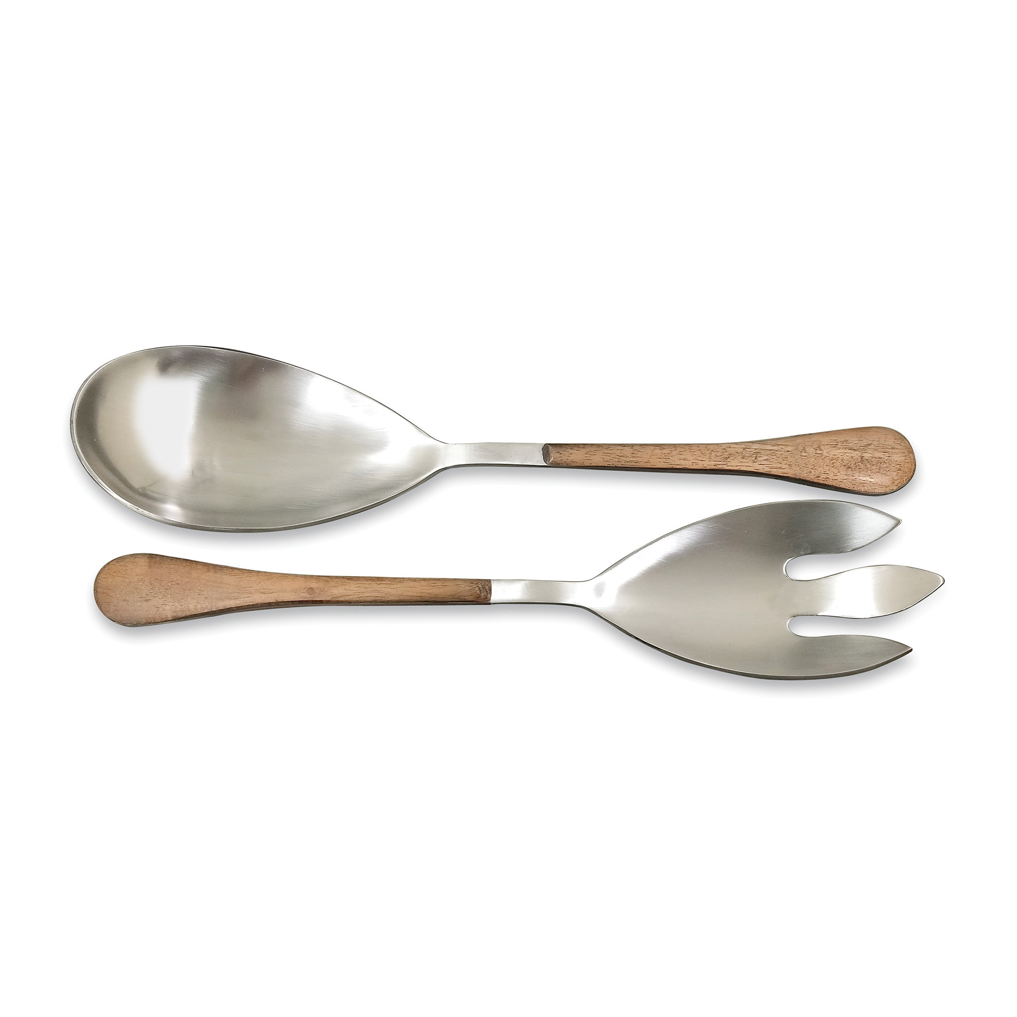 Birch Lane™ Drucilla Stainless Steel Salad Servers & Reviews | Wayfair