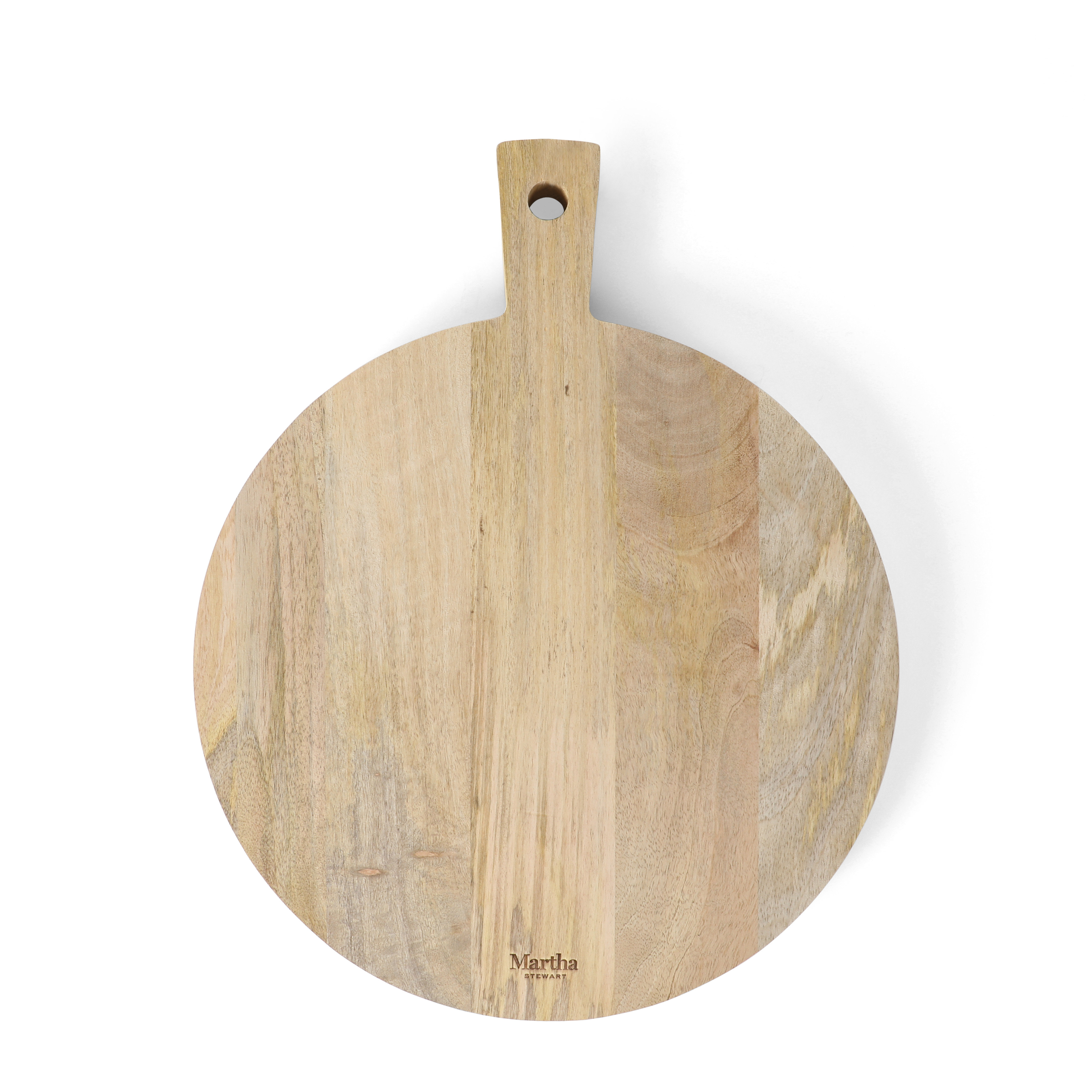 Martha Stewart Kindale 18 X 14" Cutting Board - Round - Mango Wood ...
