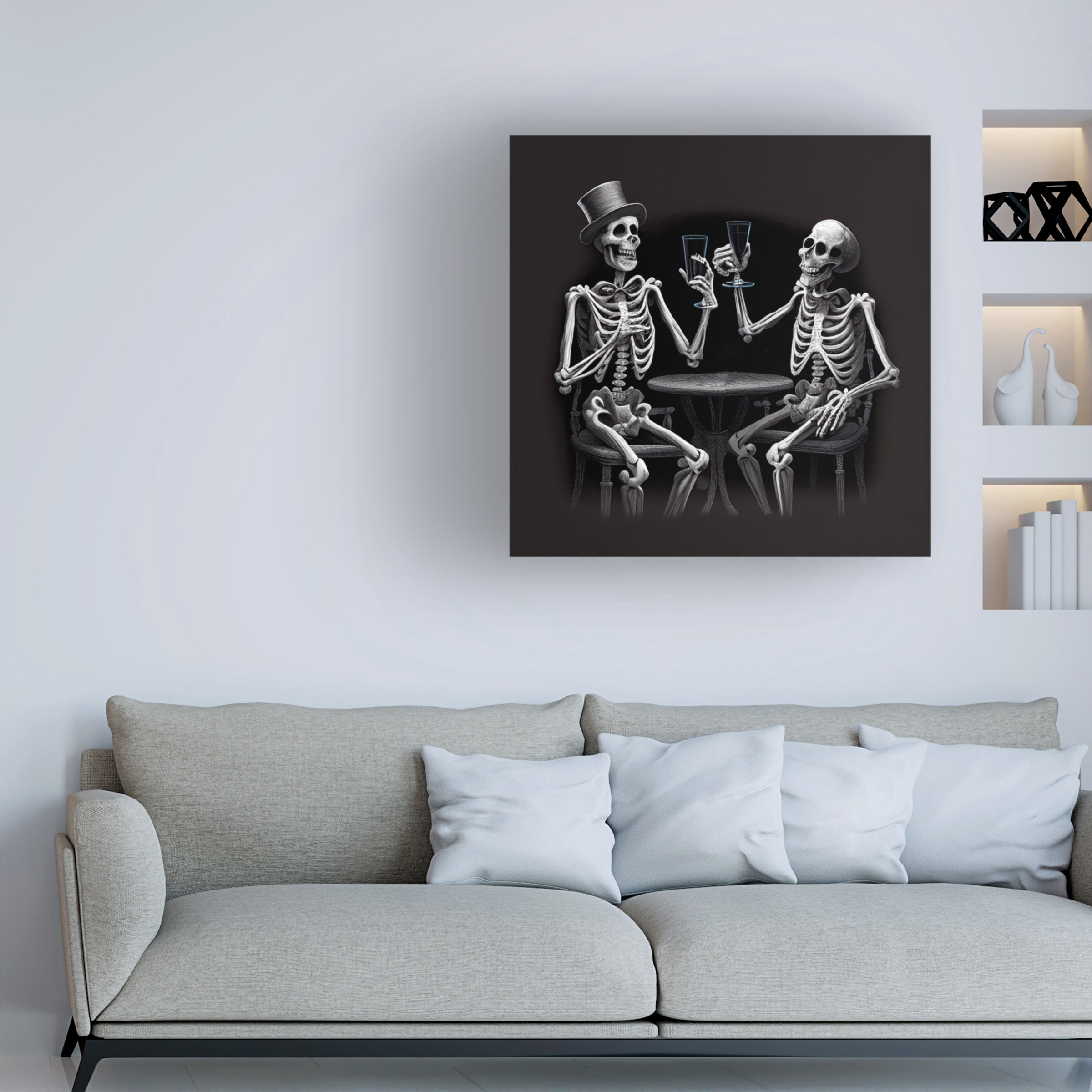 Dakota Fields Sasha Skeleton V Canvas Art | Wayfair