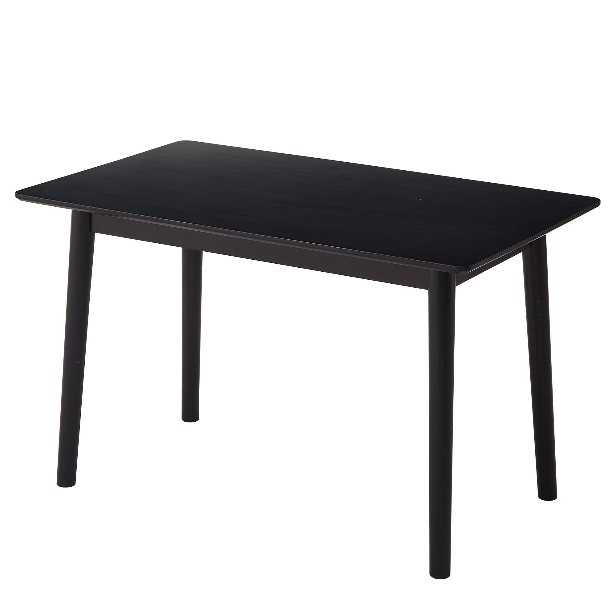 Mercer41 47-inch dining table Black solid wood kitchen table Dining ...