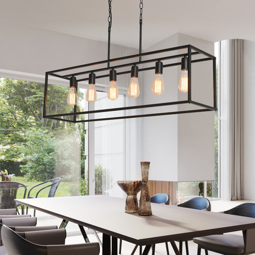 Contemporary Industrial Chandeliers You'll Love | Wayfair