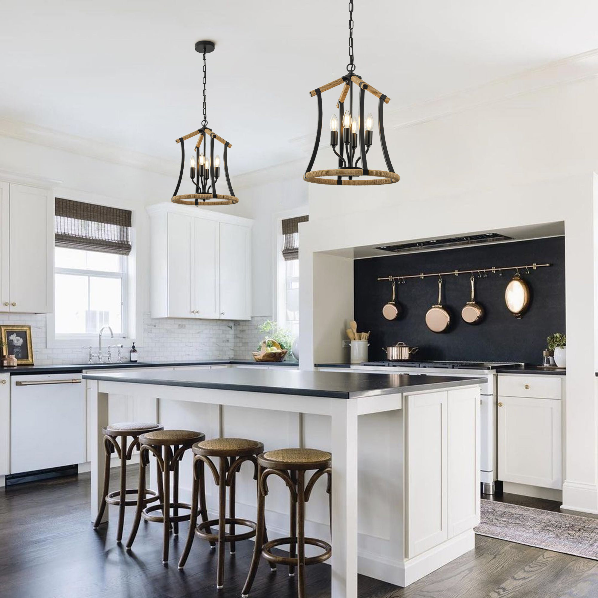 August Grove Divid 4-Light Modern Farmhouse Lanter Chandelier - Wayfair Canada