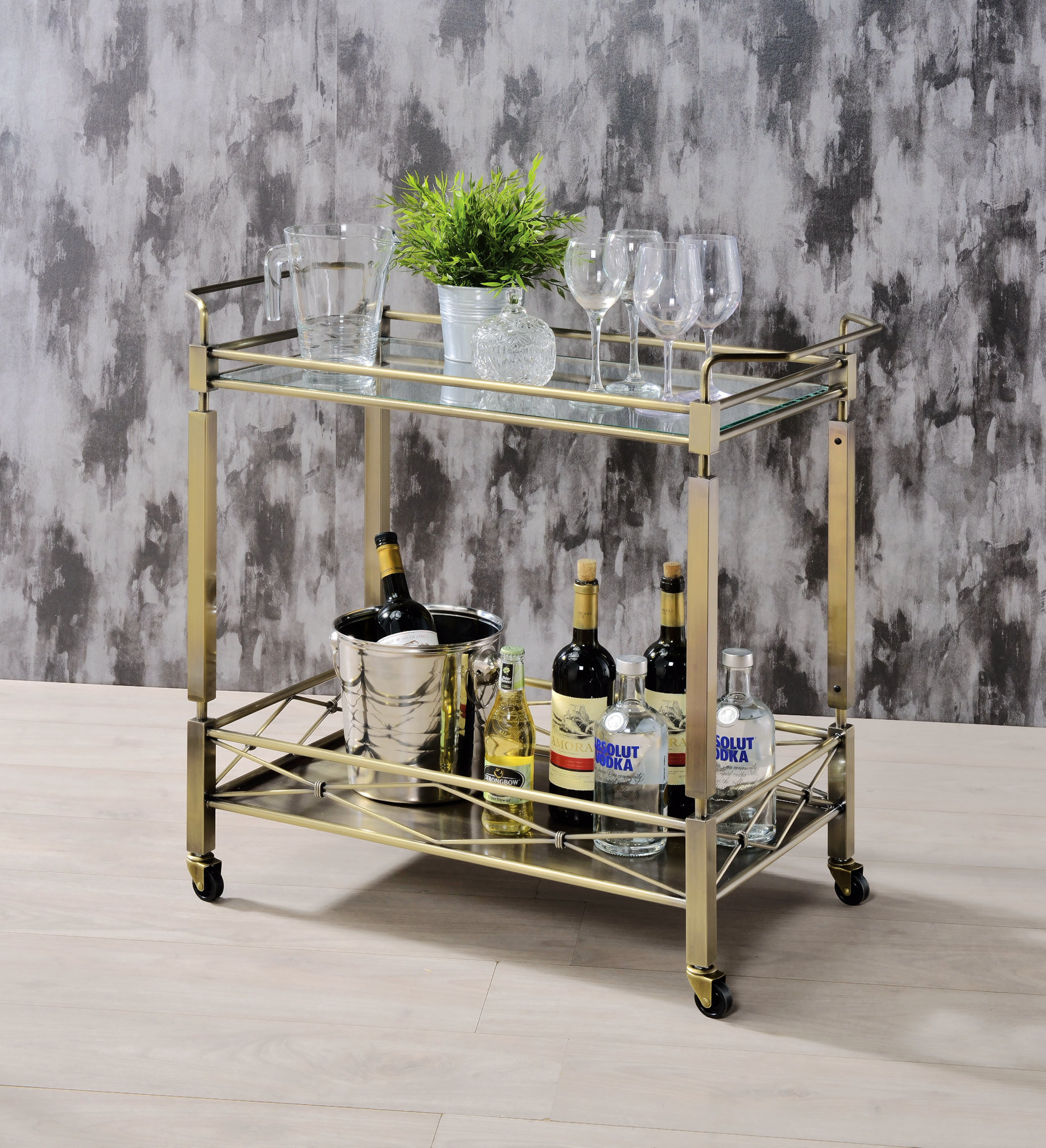 Mercer41 Modern Serving Cart For Dining Room | Wayfair